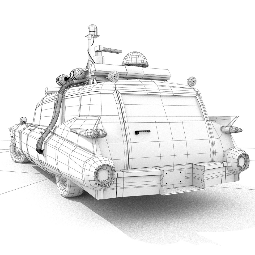 3d Car Ghostbusters Model