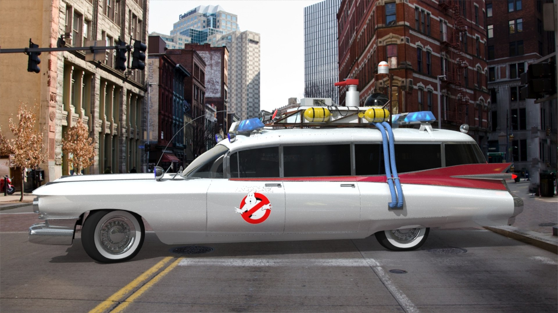 3d Car Ghostbusters Model
