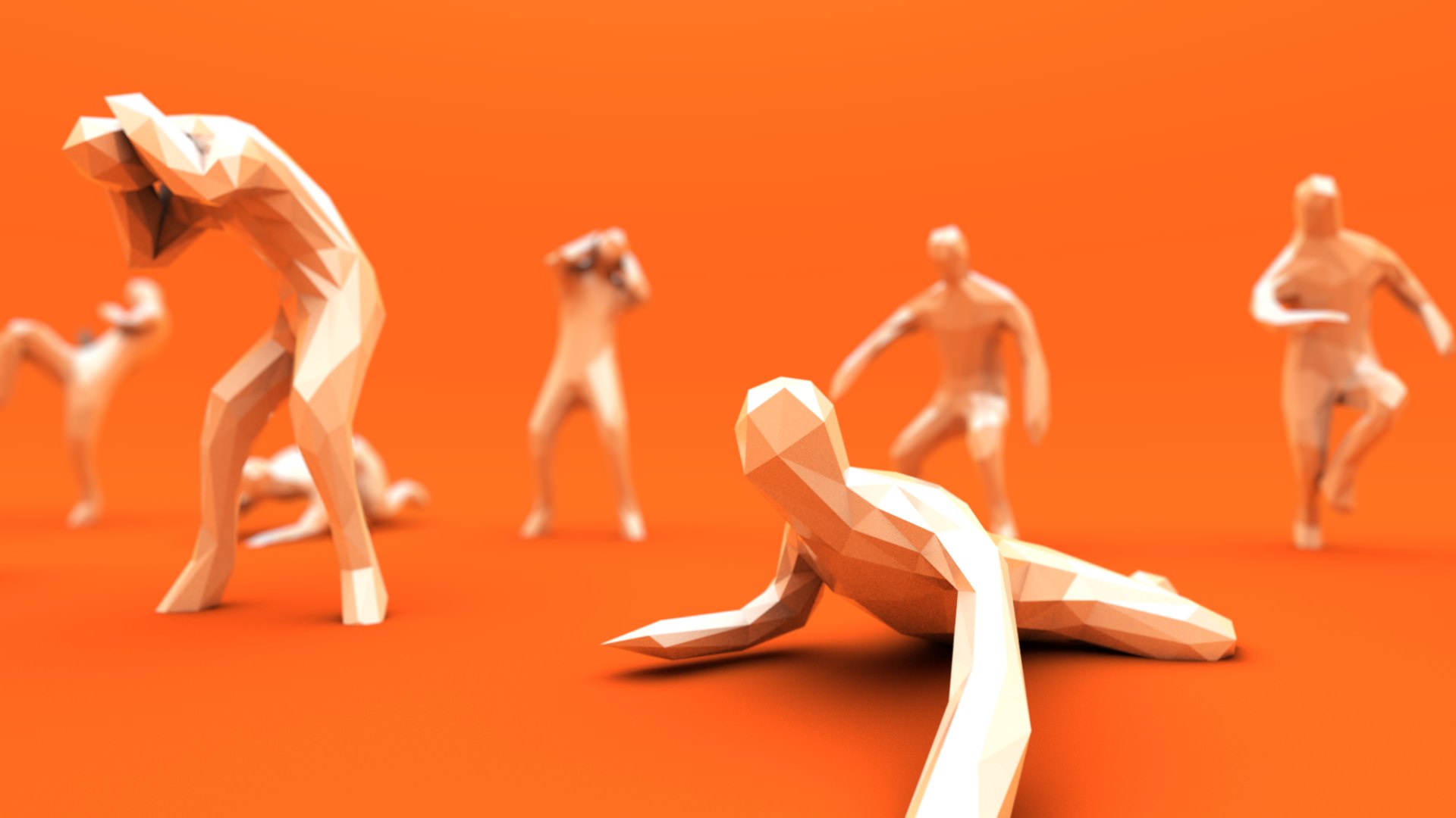 Triangulated Human Action 3D Model - TurboSquid 1223221