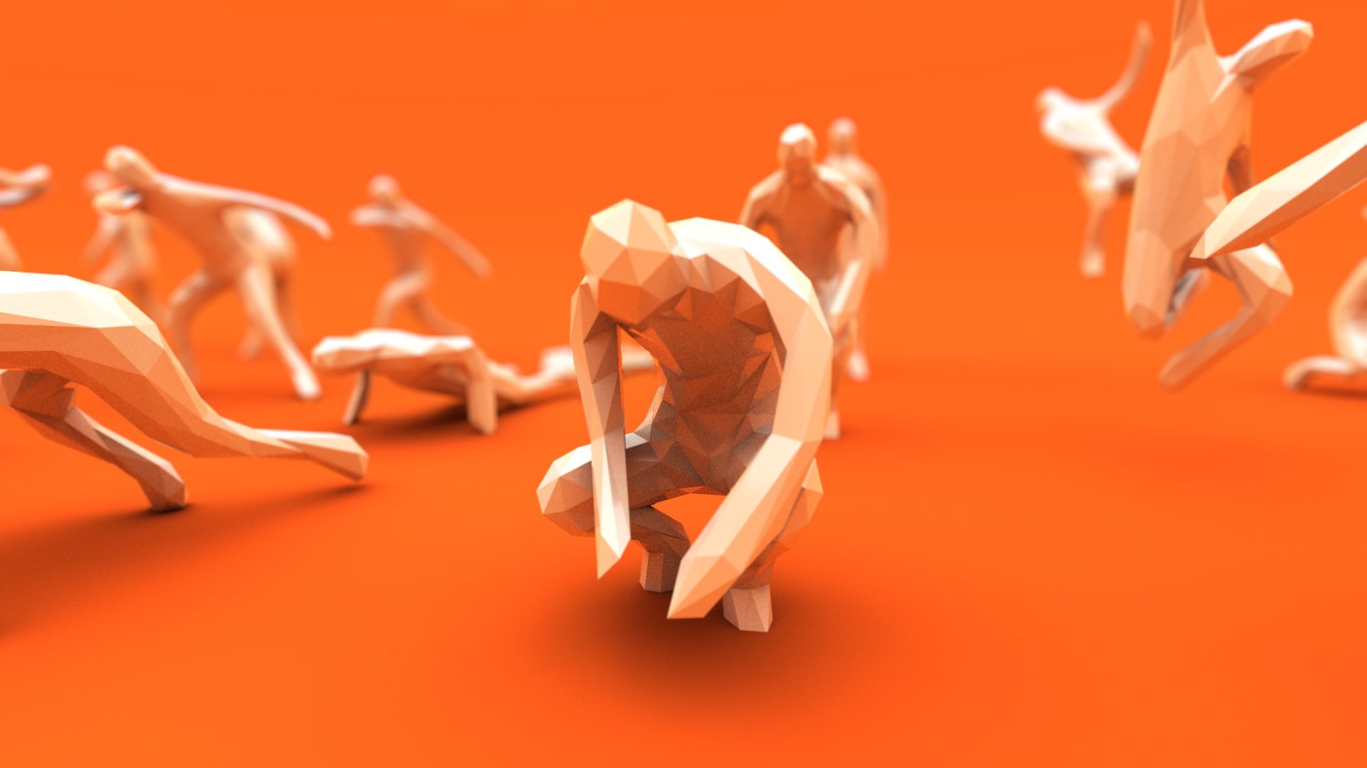 Triangulated Human Action 3D Model - TurboSquid 1223221