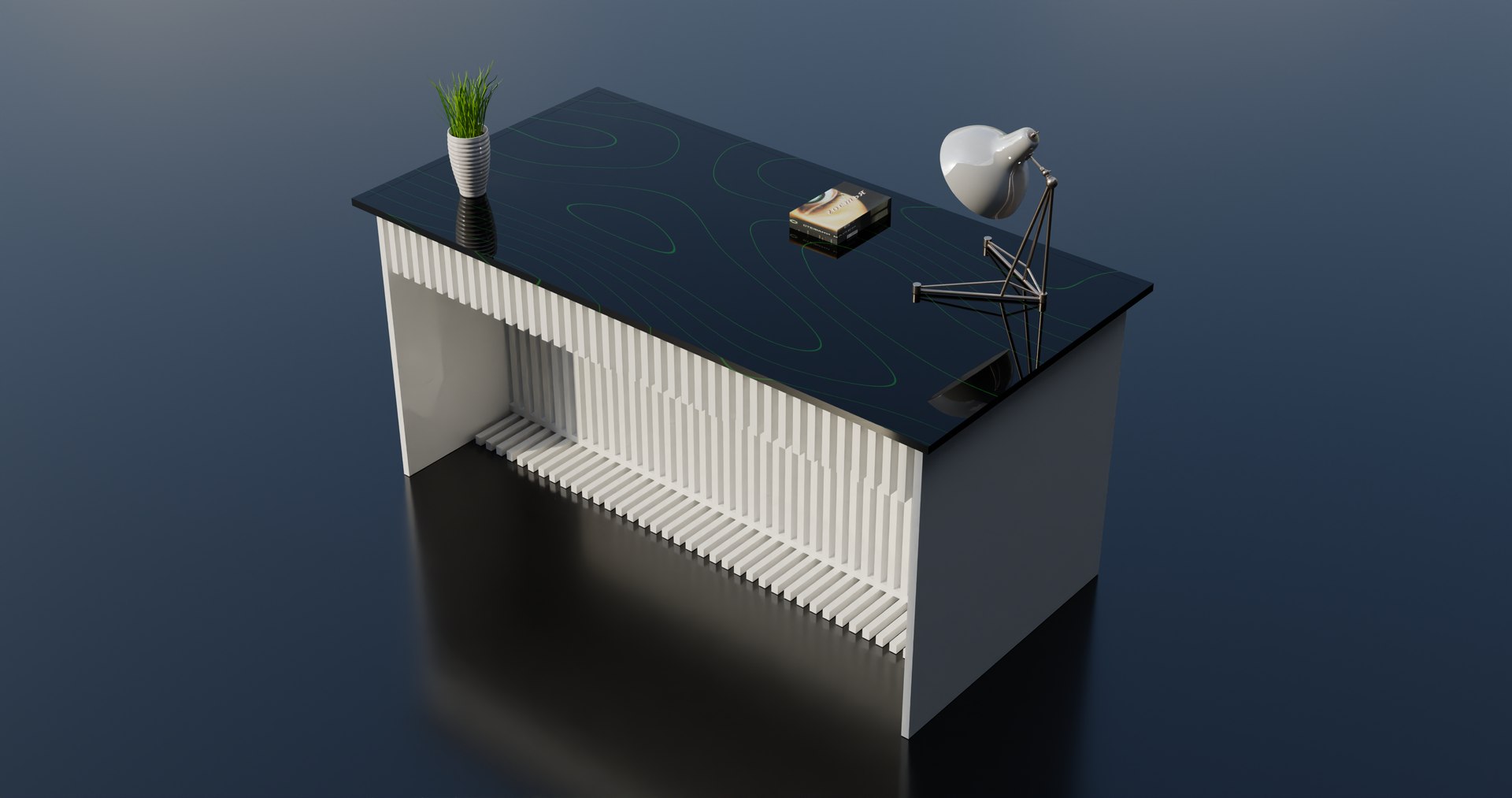 3D Office Smart Table1 Model - TurboSquid 1913491