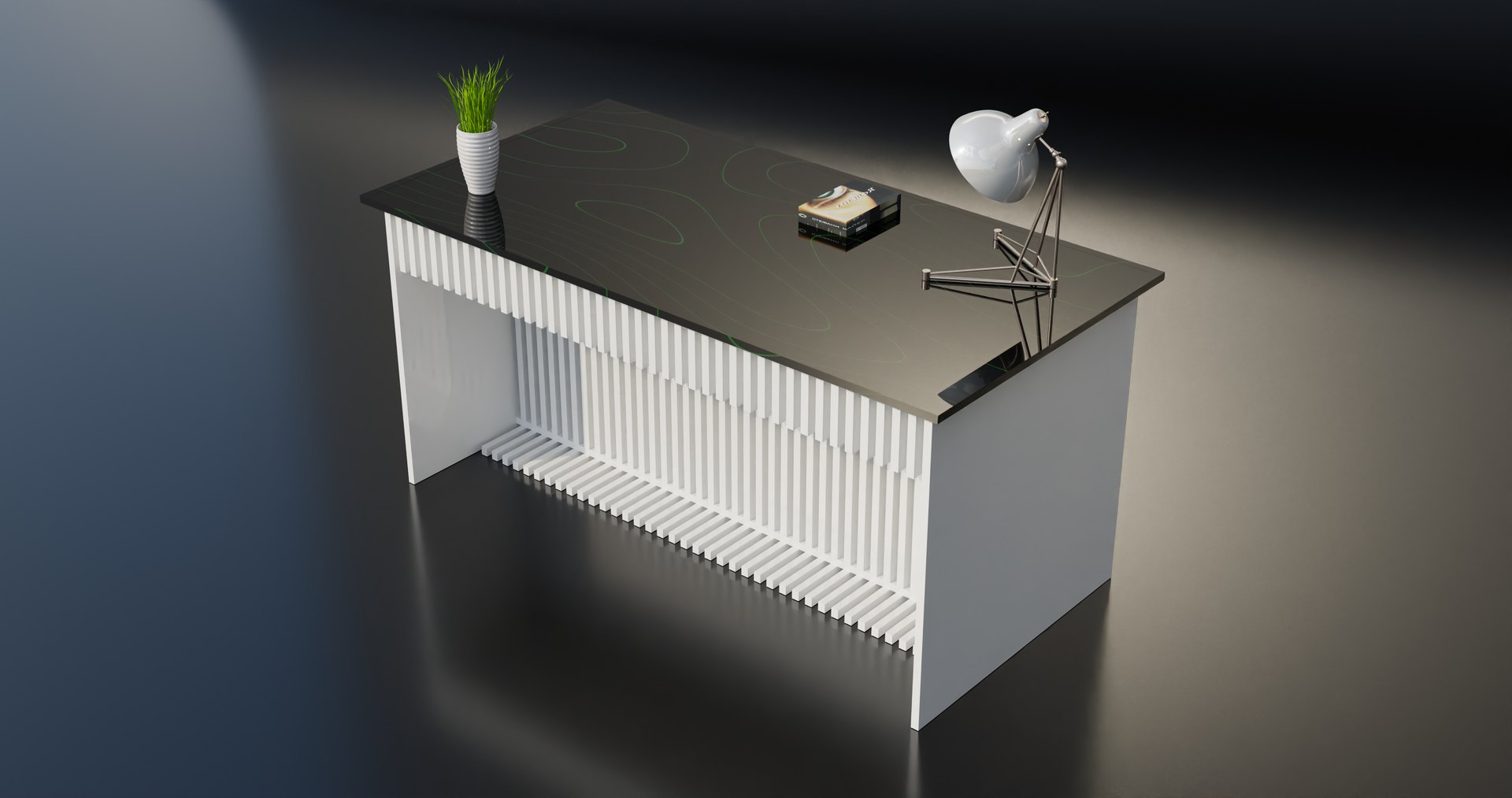 3D Office Smart Table1 Model - TurboSquid 1913491