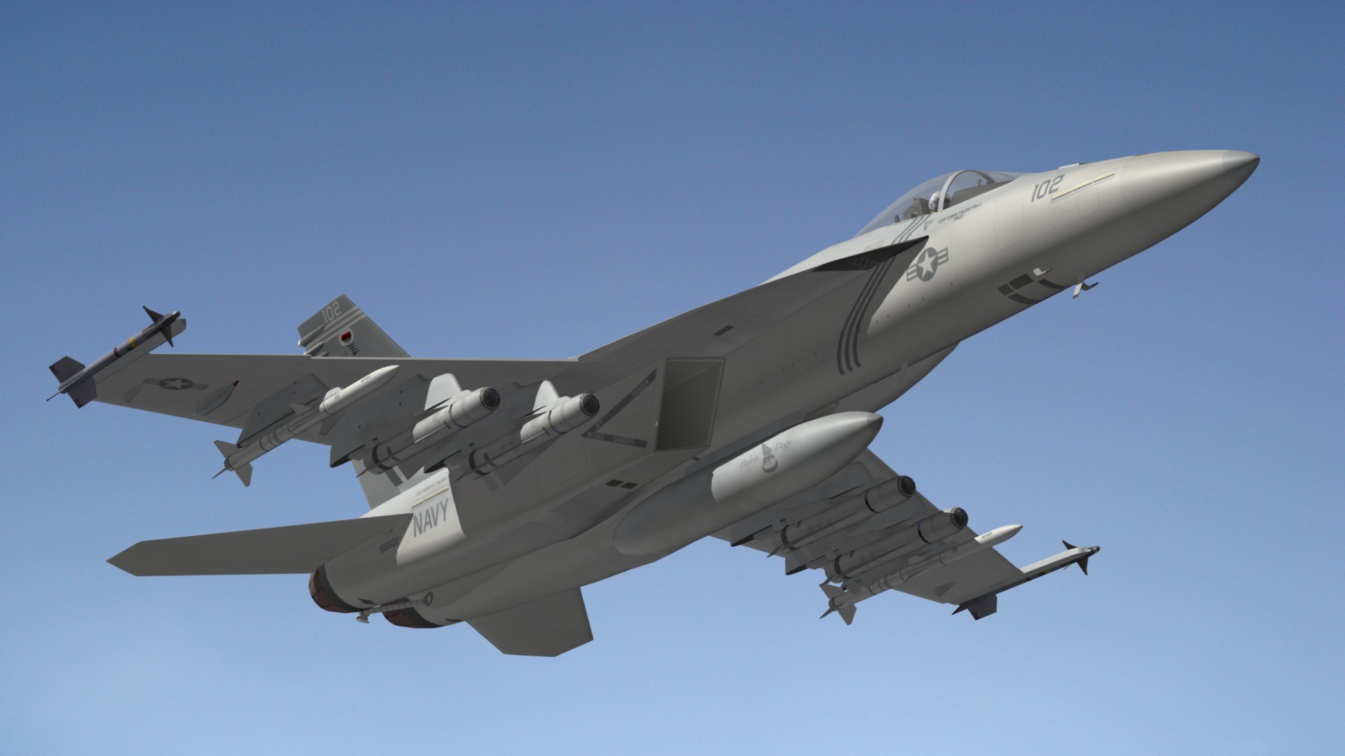 3D F18 VFA143 Pukin Dogs - TurboSquid 1747371