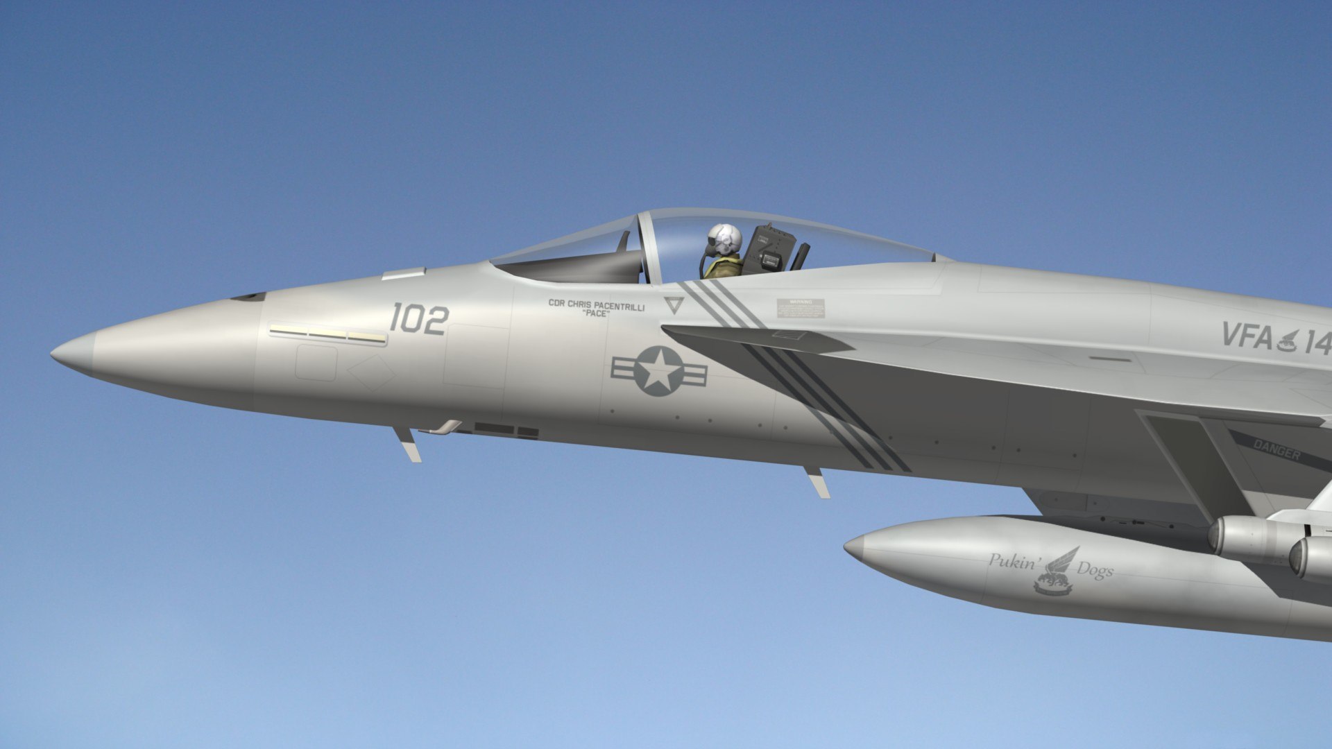 3D F18 VFA143 Pukin Dogs - TurboSquid 1747371
