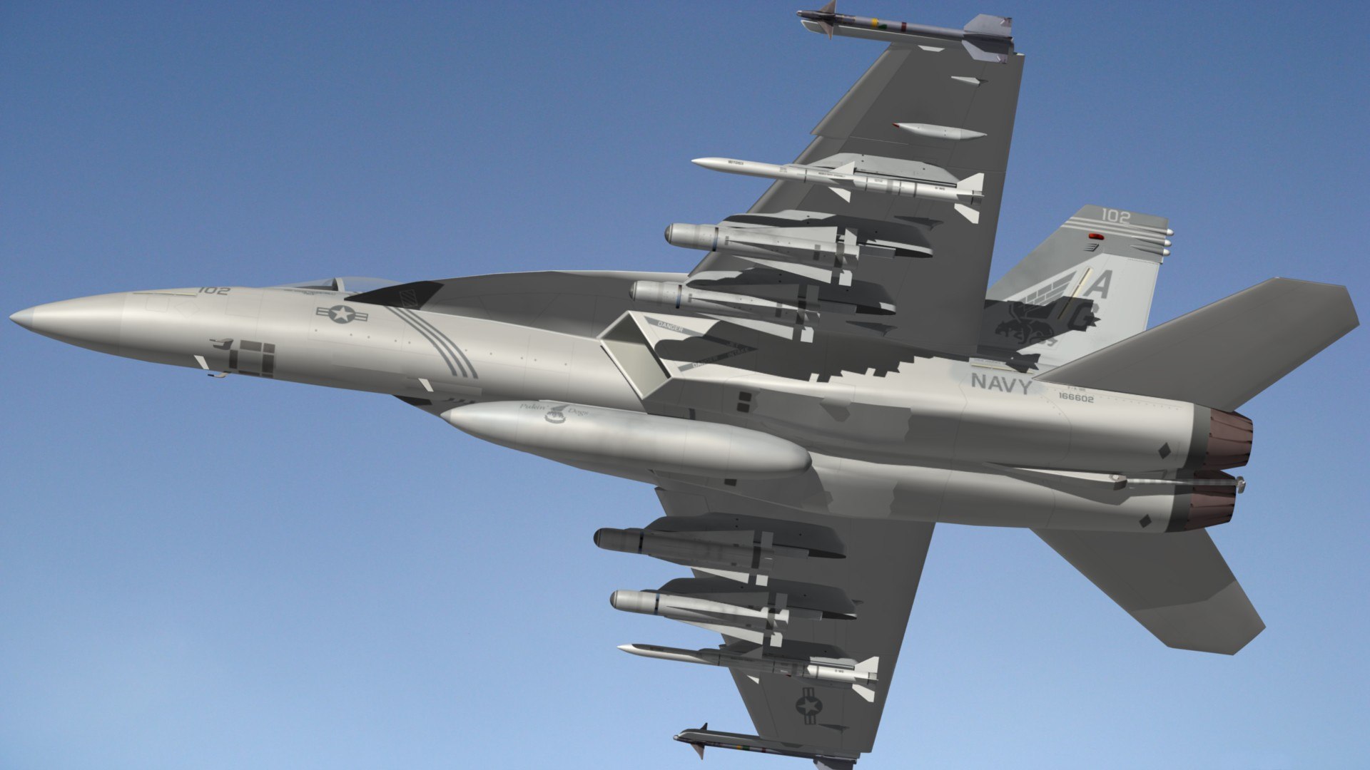 3D F18 VFA143 Pukin Dogs - TurboSquid 1747371