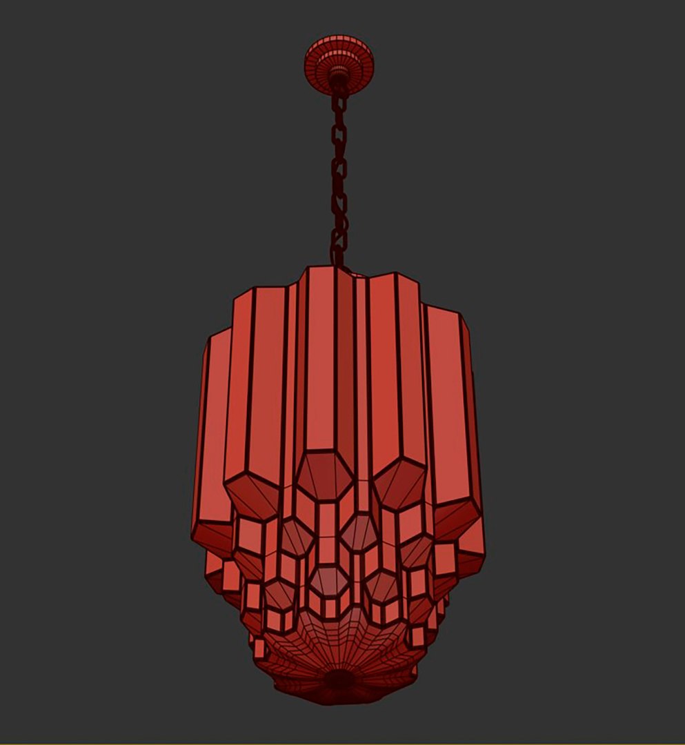 3D Art Deco Light - TurboSquid 1635301