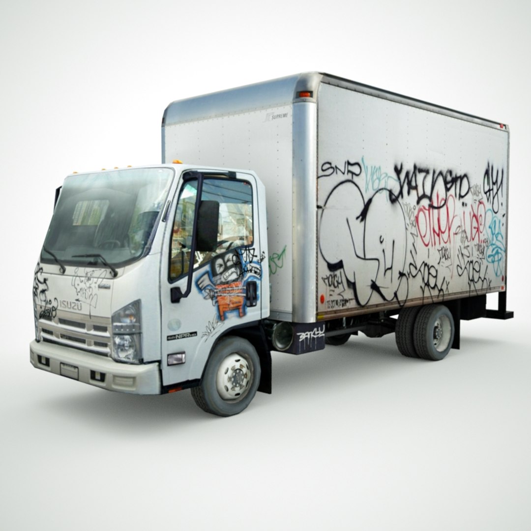 3D Isuzu Npr Graffiti - TurboSquid 1192432