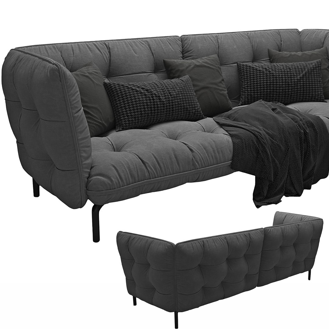 Sofa Husk BB Italia 3D Model - TurboSquid 1842614