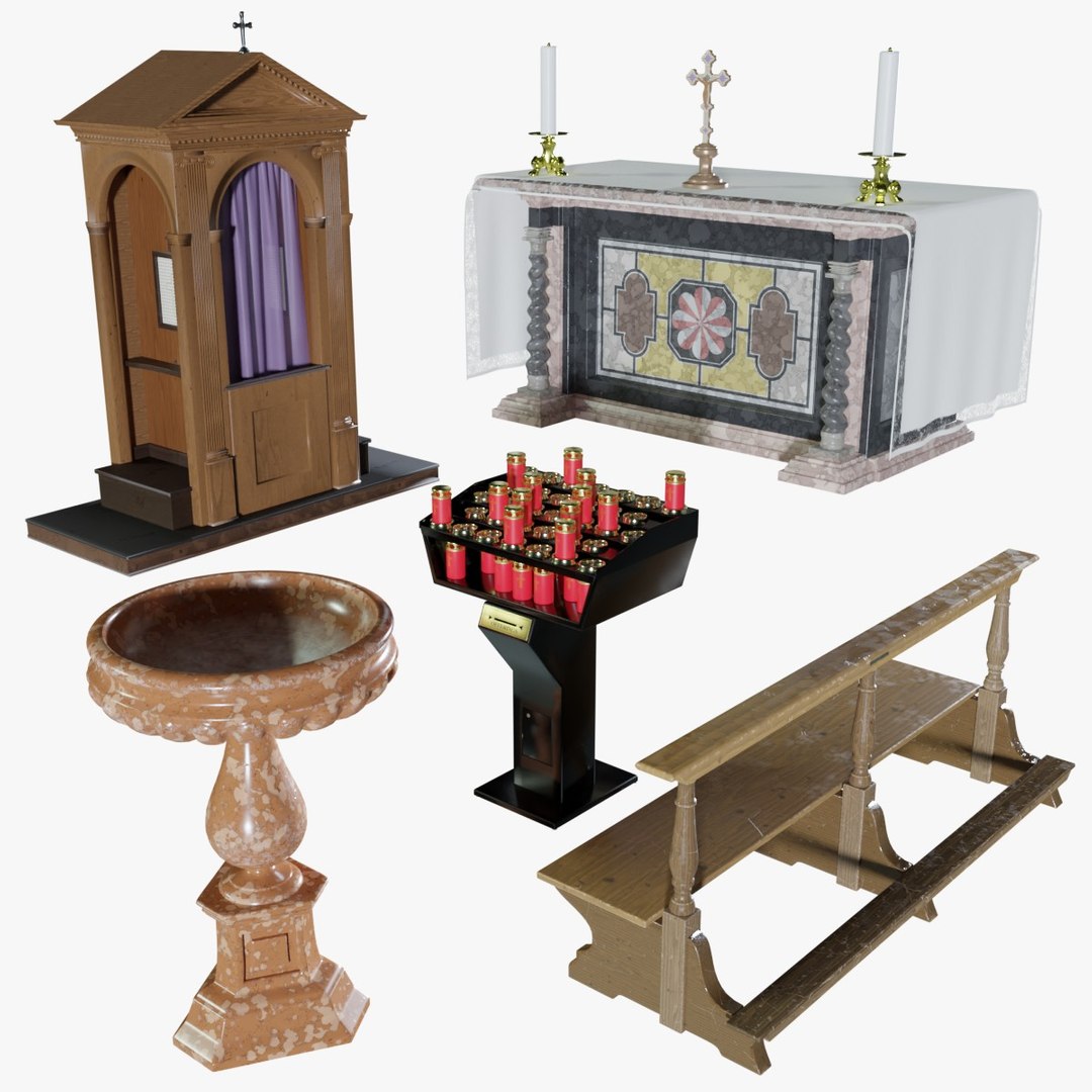 3D Church assets - TurboSquid 2140633
