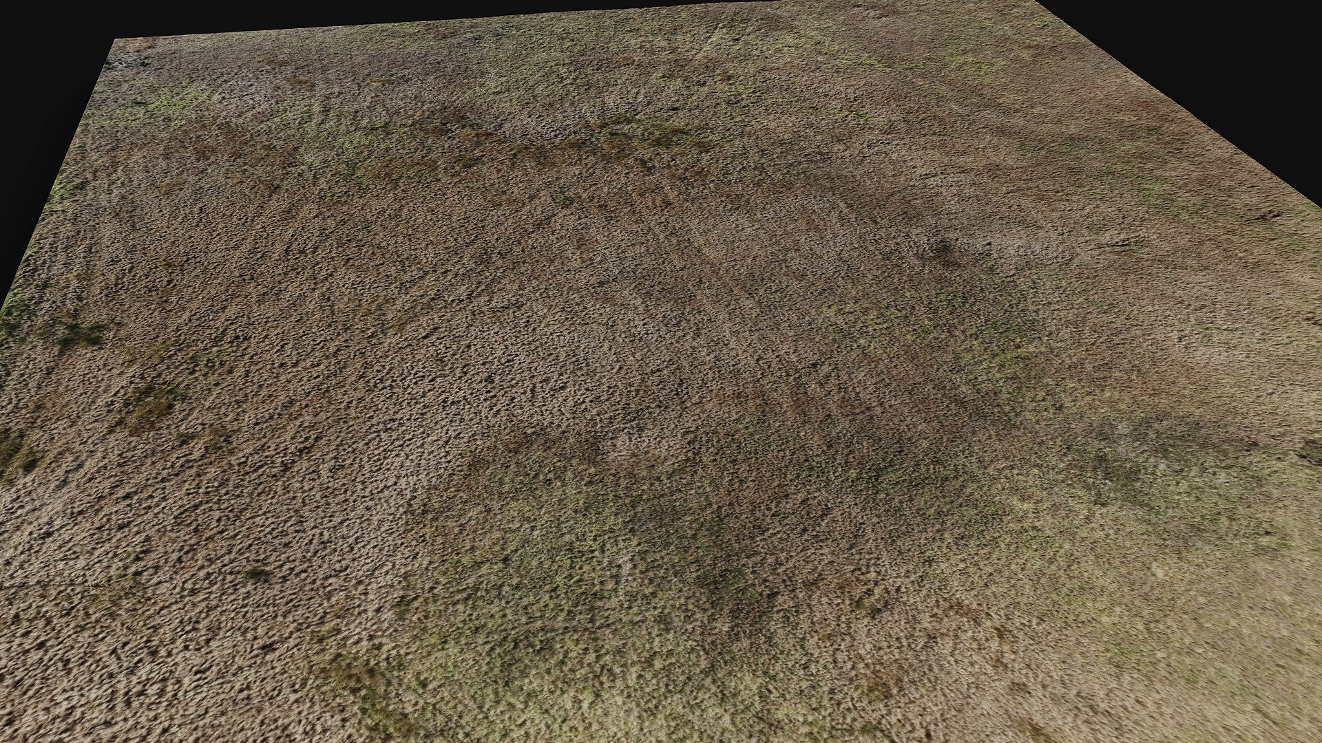 Landscape Grass Field Large Area 150m Part1 Drone Scan 3D Model ...