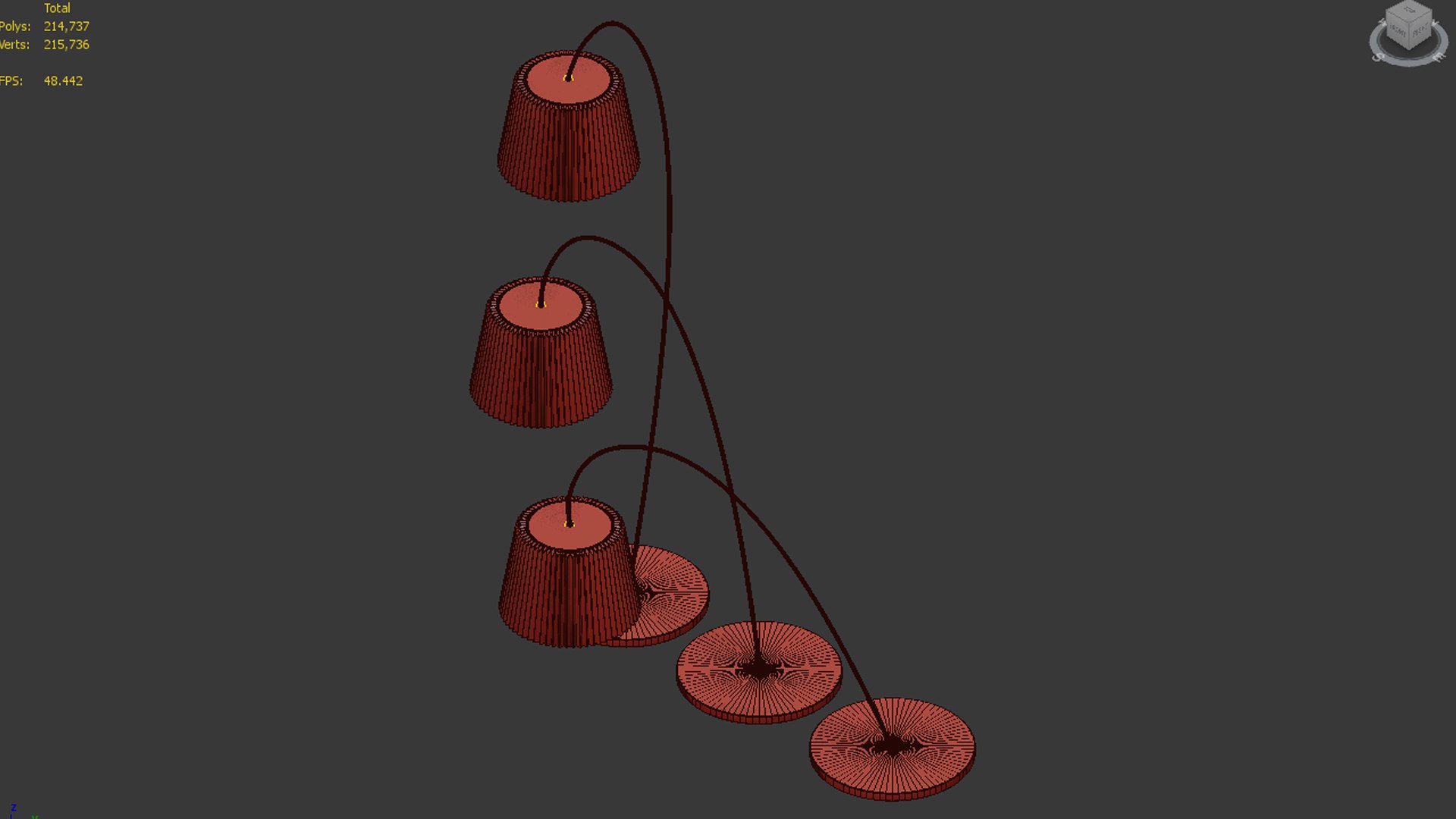 Snowdrop Model By Le Klint Floor Lamp 3D Model - TurboSquid 1877207