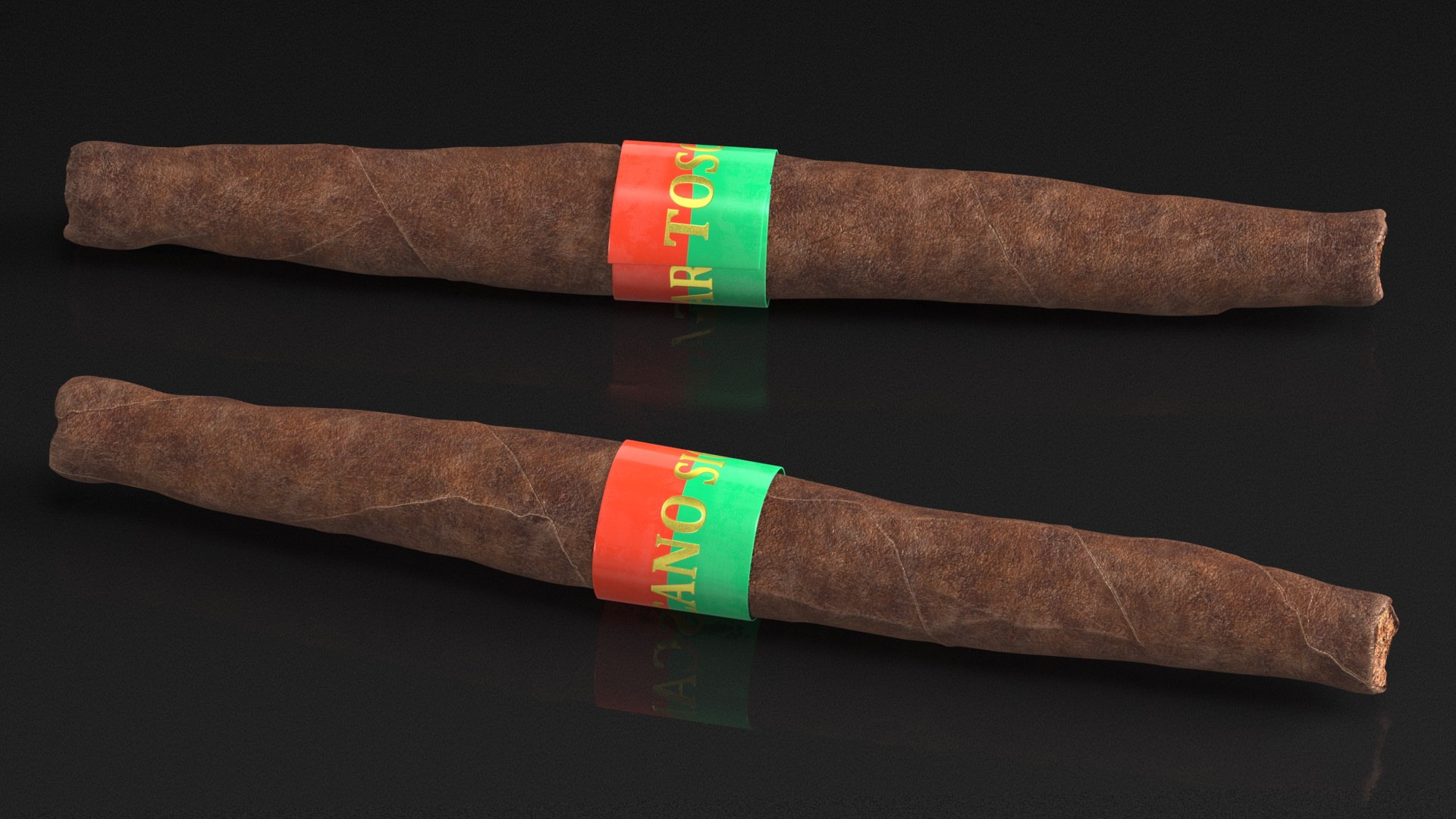 3D Model Italian Toscano Cigar - TurboSquid 1852949