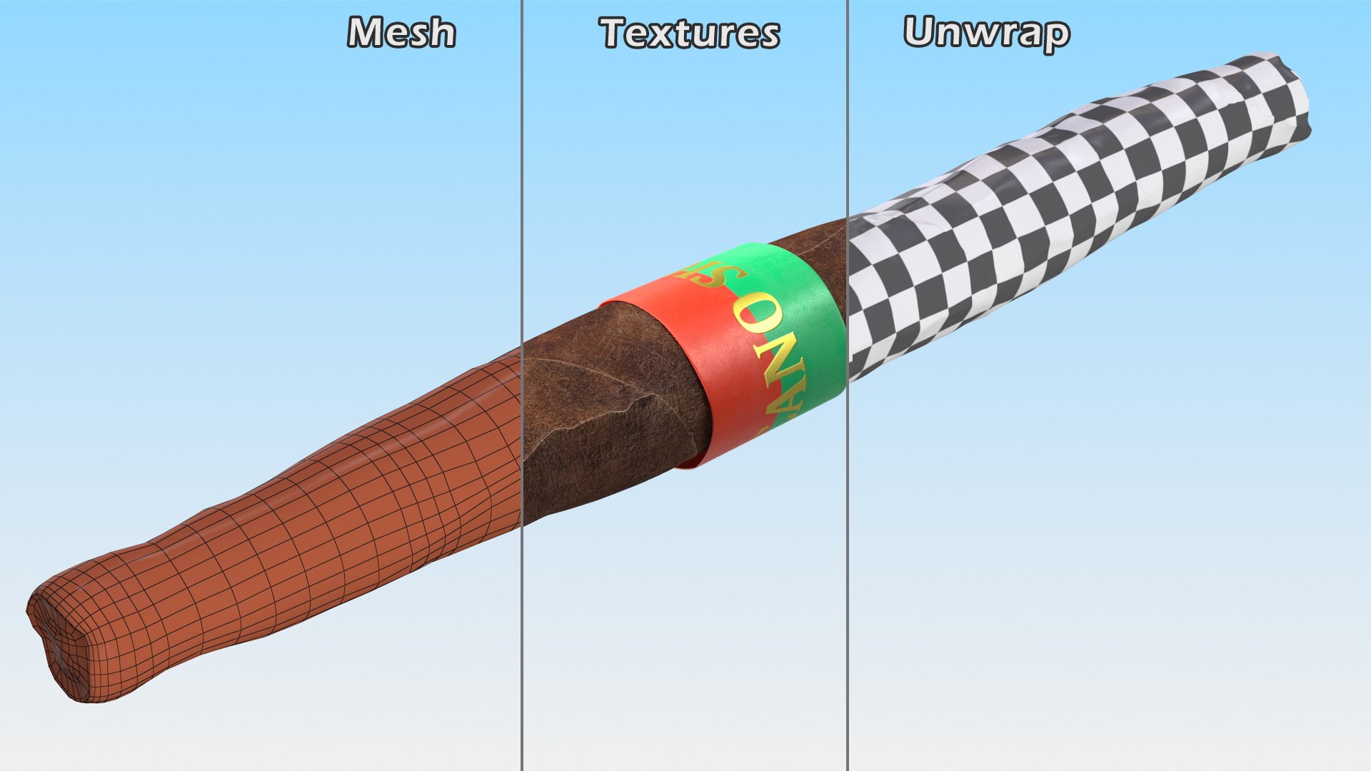 3D Model Italian Toscano Cigar - TurboSquid 1852949
