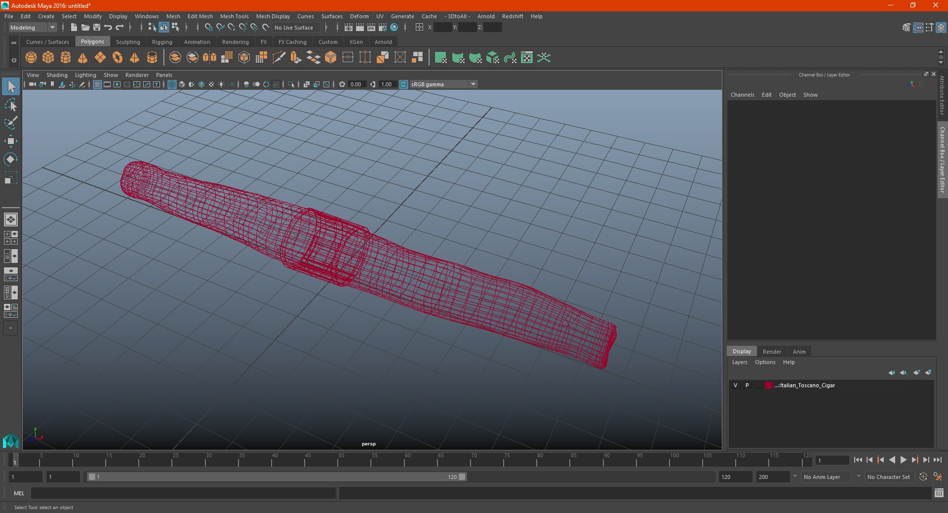 3D Model Italian Toscano Cigar - TurboSquid 1852949