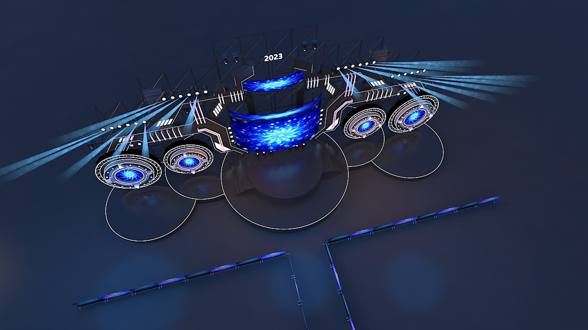 Mega Stage 2 3D Model - TurboSquid 2113545