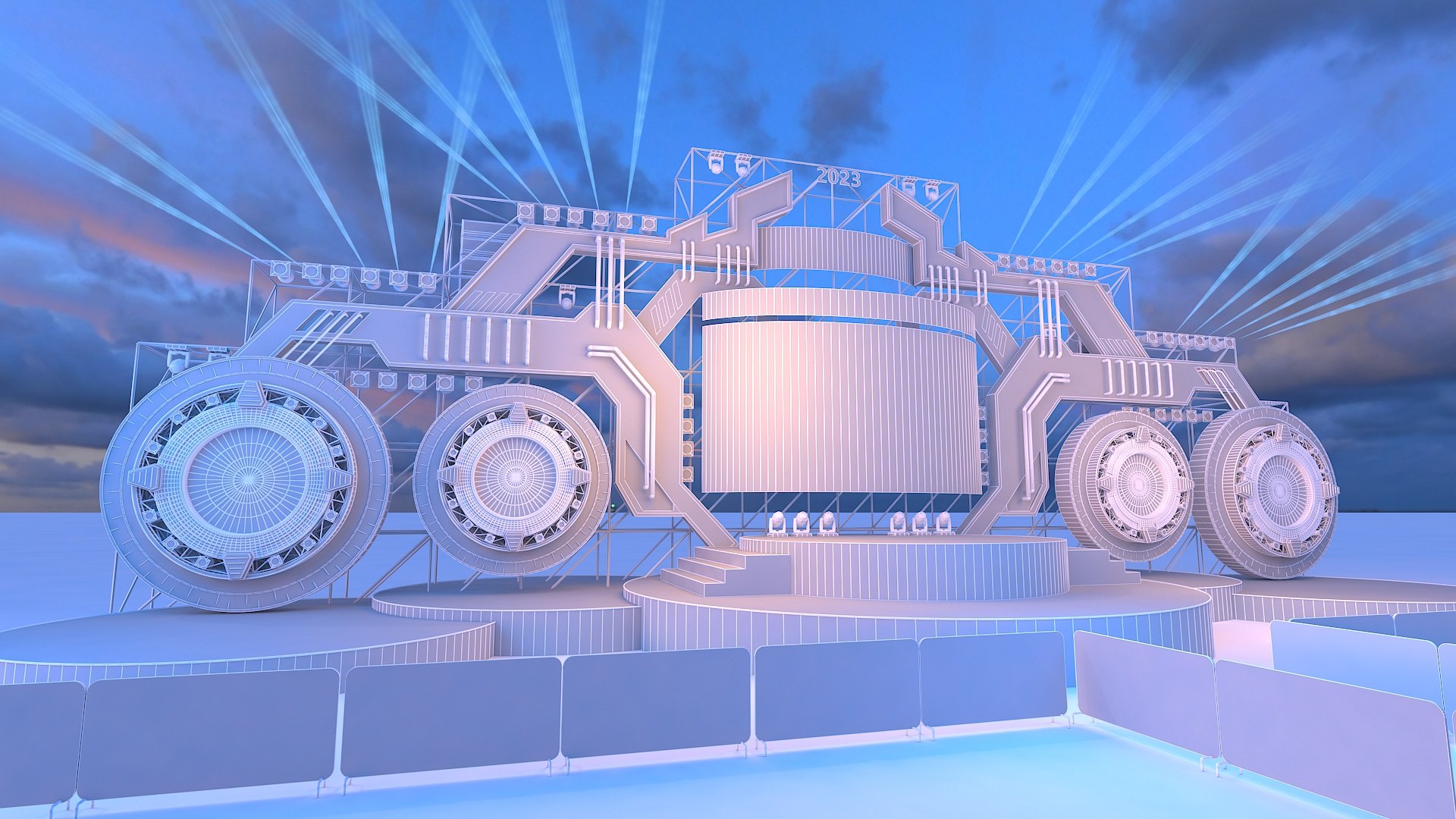 Mega Stage 2 3D Model - TurboSquid 2113545