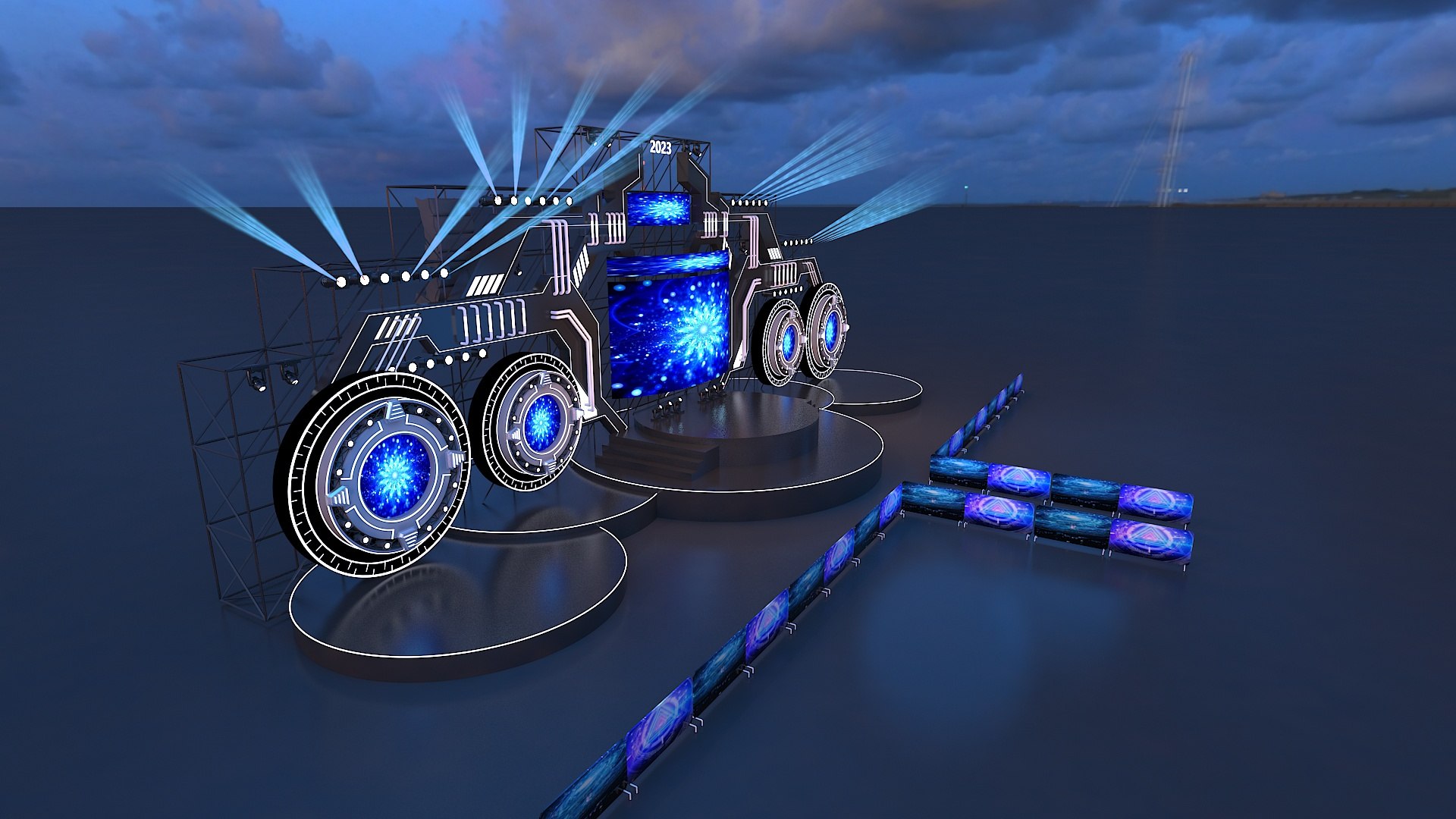 Mega Stage 2 3D Model - TurboSquid 2113545