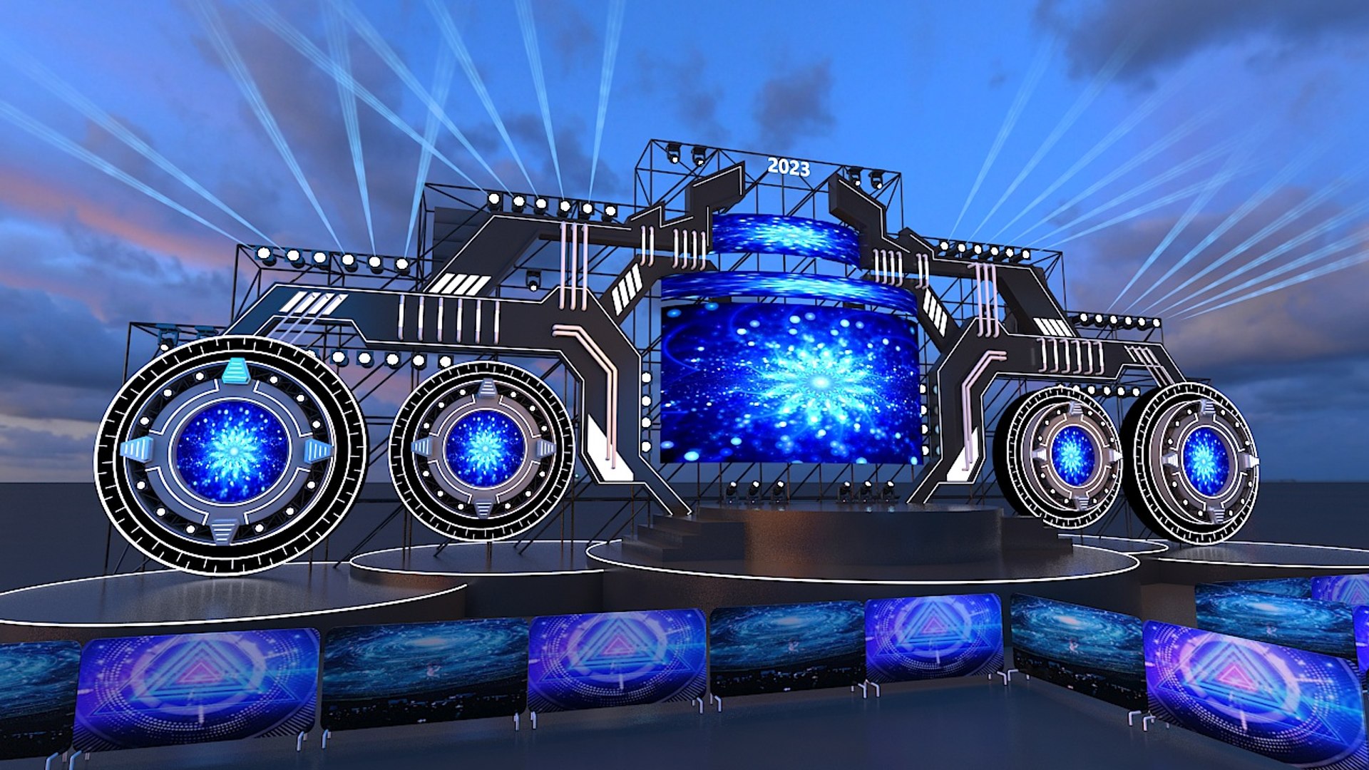 Mega Stage 2 3D Model - TurboSquid 2113545