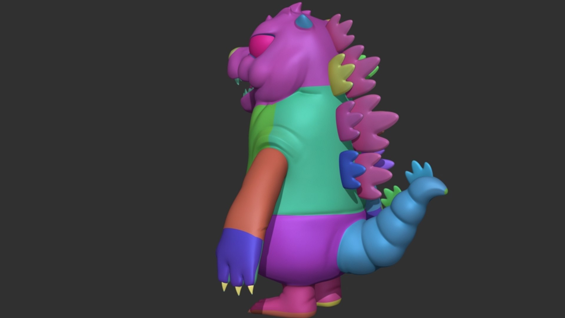 3D Model Fall Guys Skin Godzilla Character 8k - TurboSquid 1750617
