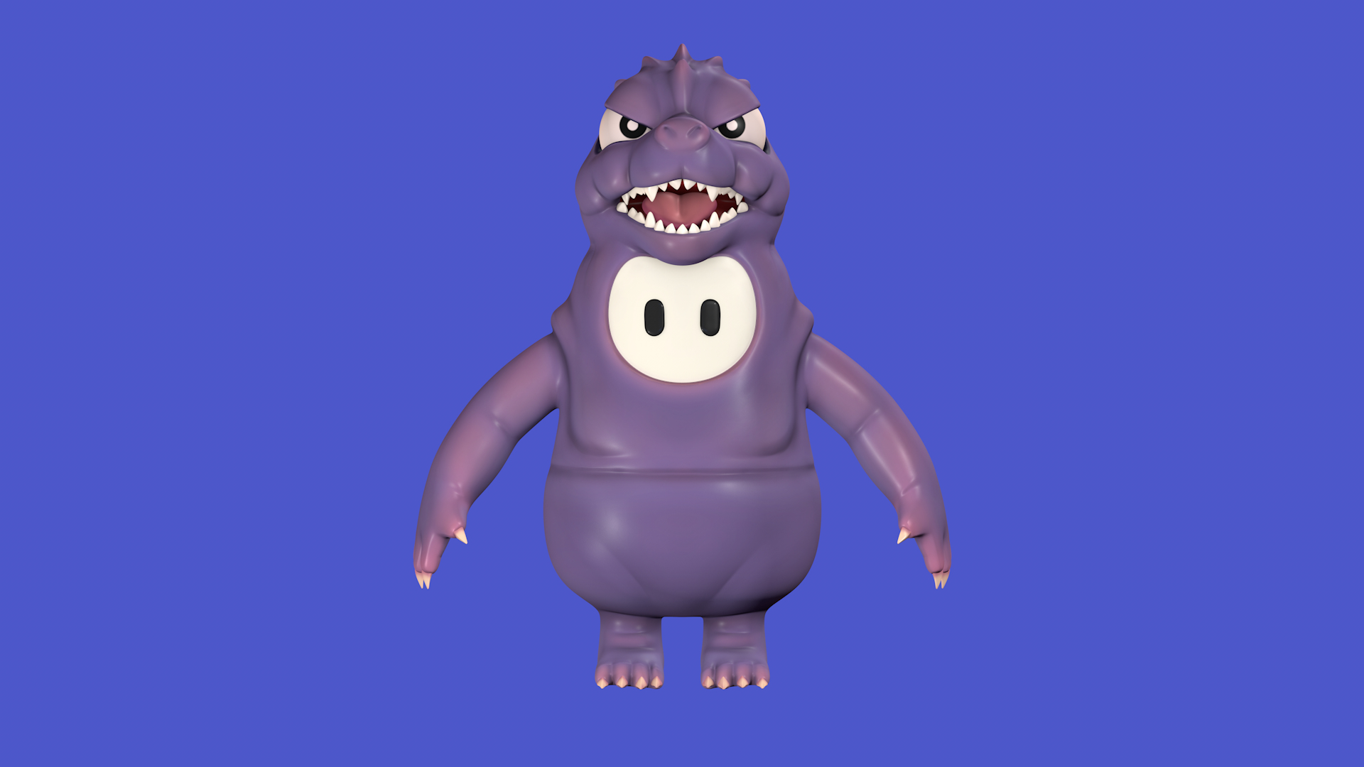 3D Model Fall Guys Skin Godzilla Character 8k - TurboSquid 1750617