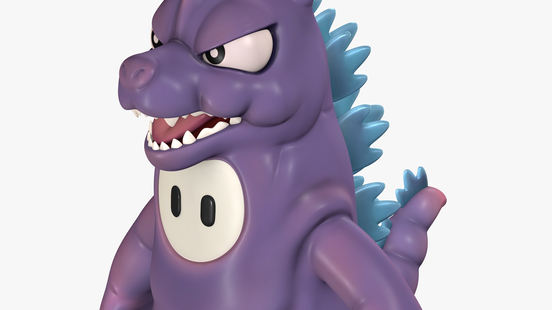 3D Model Fall Guys Skin Godzilla Character 8k - TurboSquid 1750617