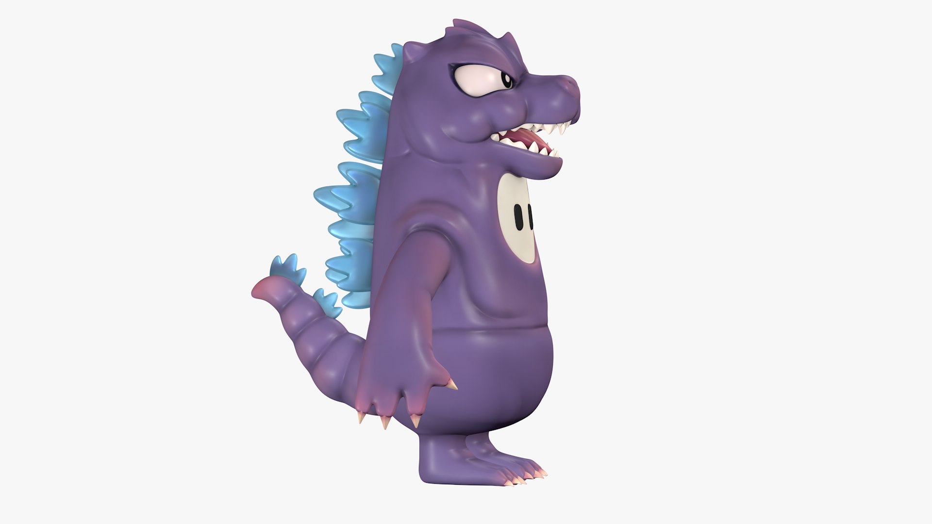 3D Model Fall Guys Skin Godzilla Character 8k - TurboSquid 1750617