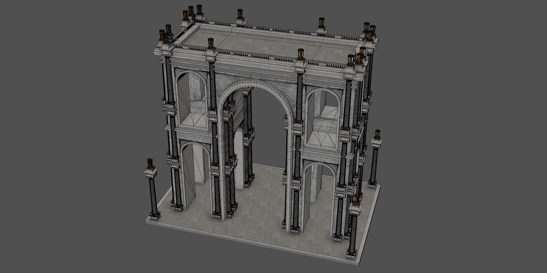 Roman Arch Gate 3D Model - TurboSquid 2340504