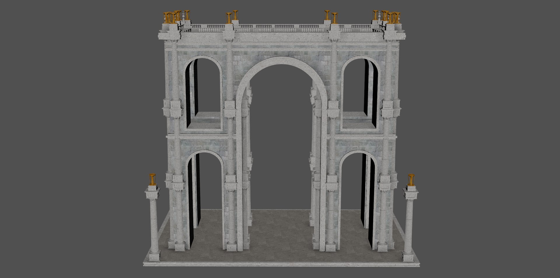 Roman Arch Gate 3D Model - TurboSquid 2340504