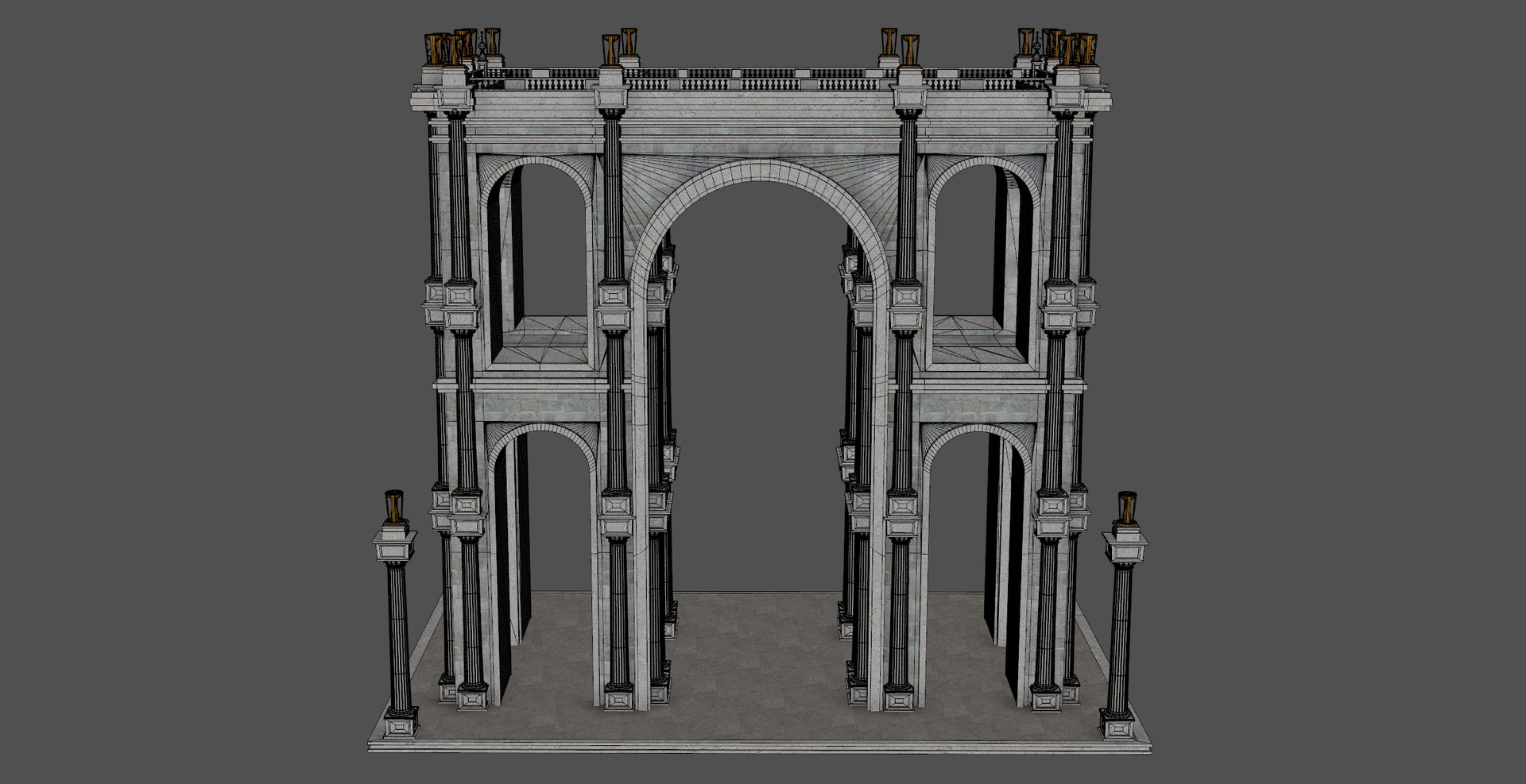 Roman Arch Gate 3D Model - TurboSquid 2340504