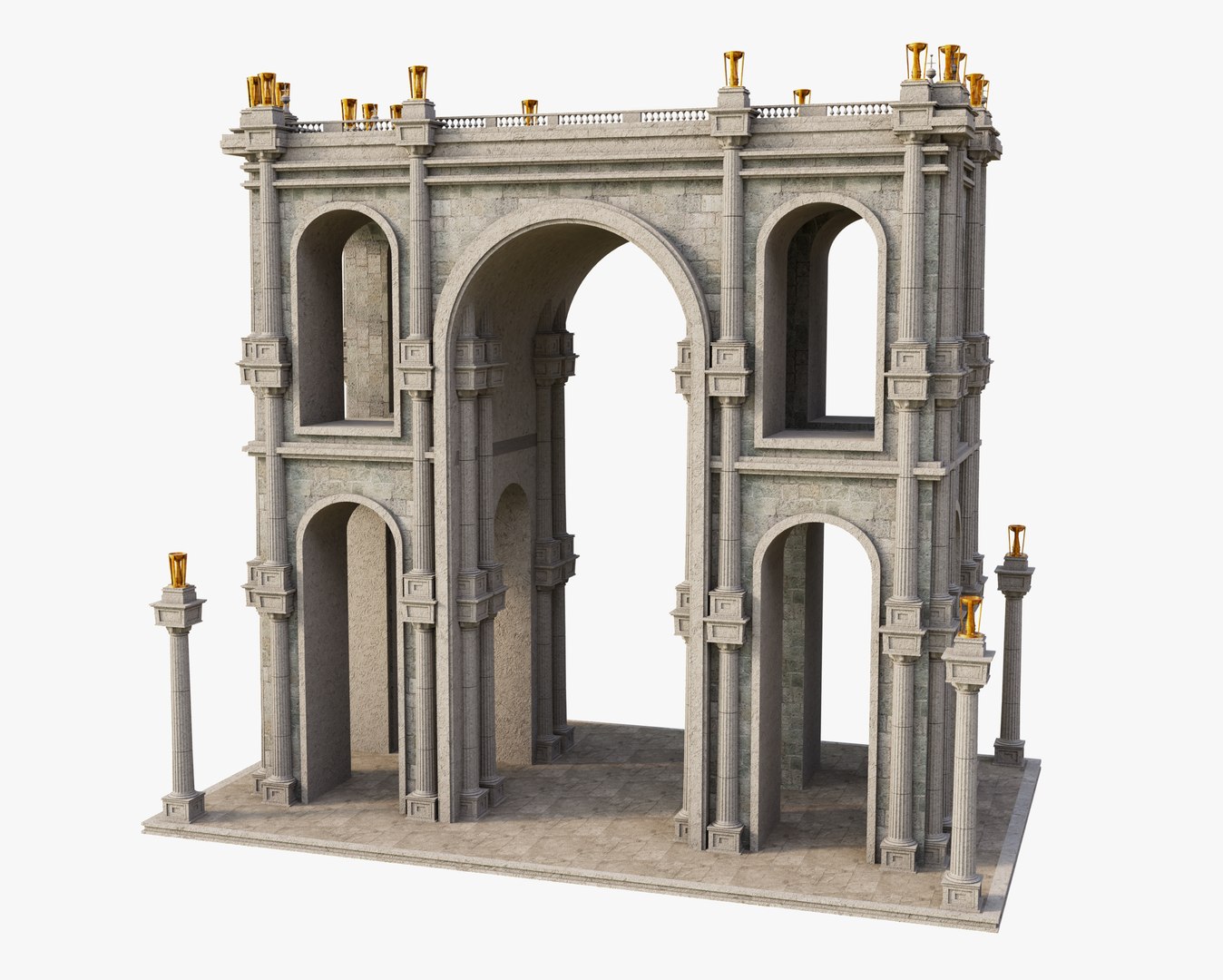 Roman Arch Gate 3D Model - TurboSquid 2340504