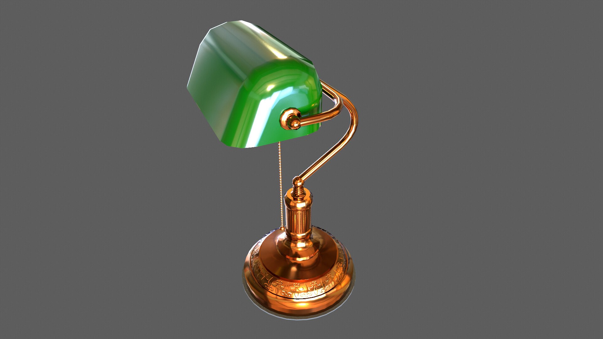 Banker Lamp 3D - TurboSquid 2275828