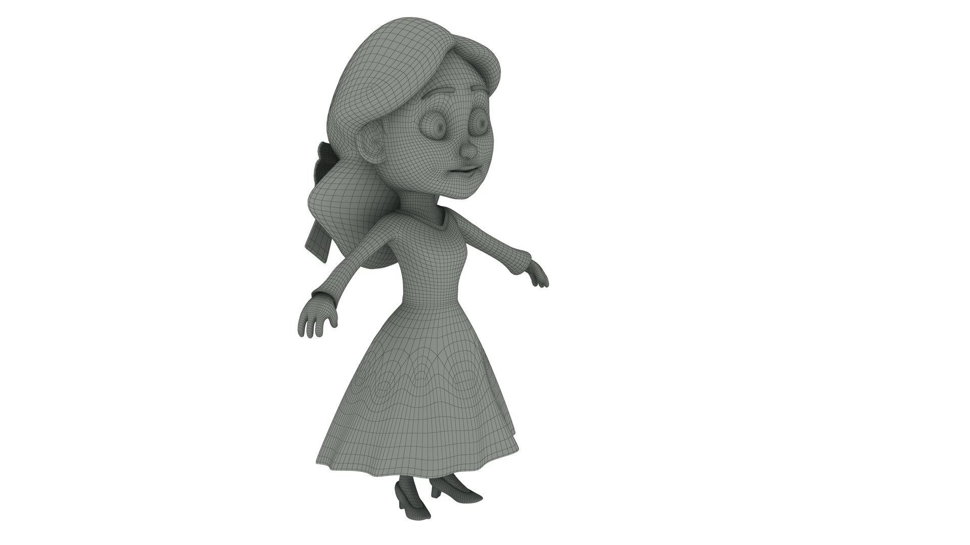 3D Model Cartoon Women Mother - TurboSquid 2214914
