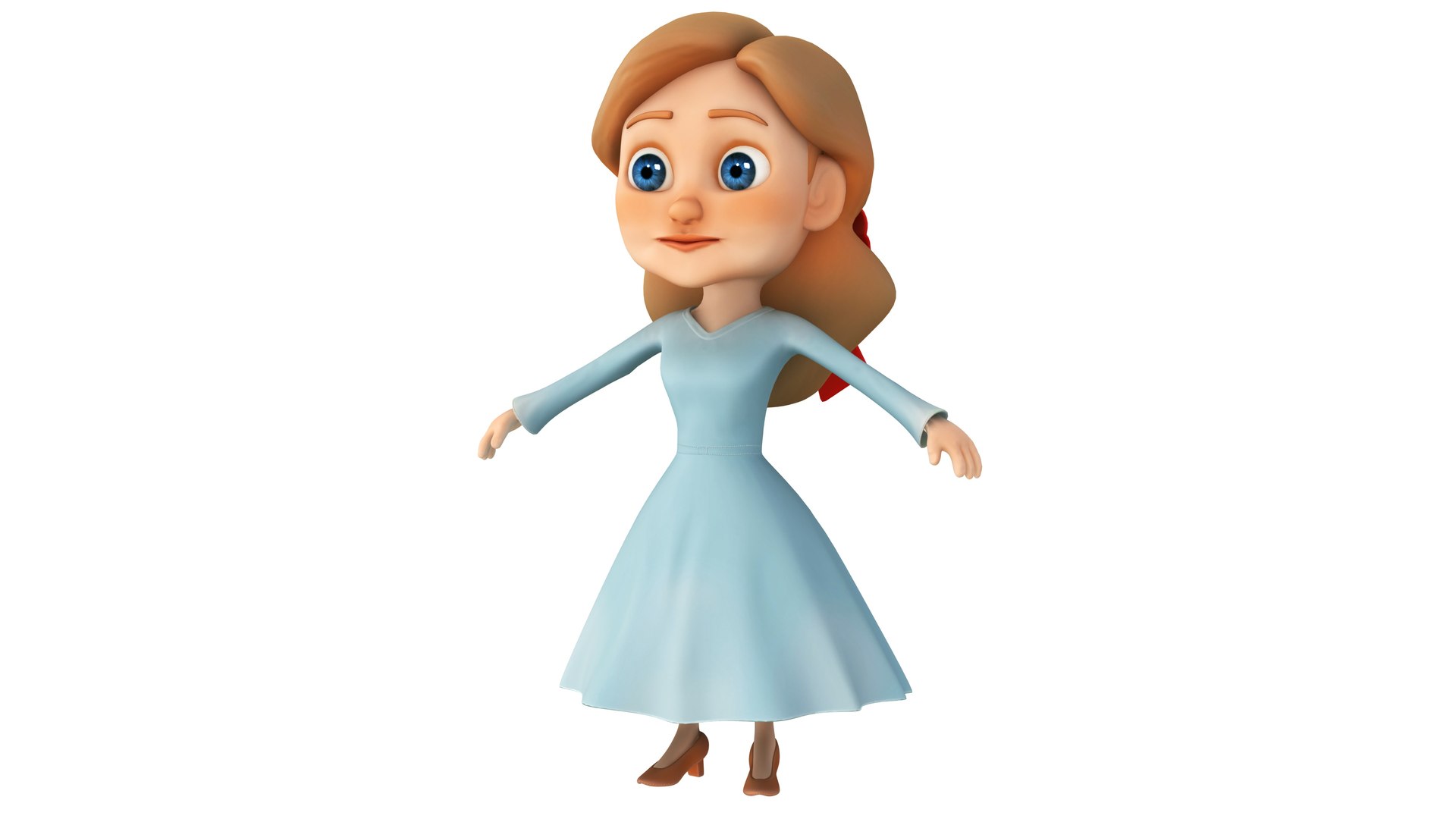 3D Model Cartoon Women Mother - TurboSquid 2214914