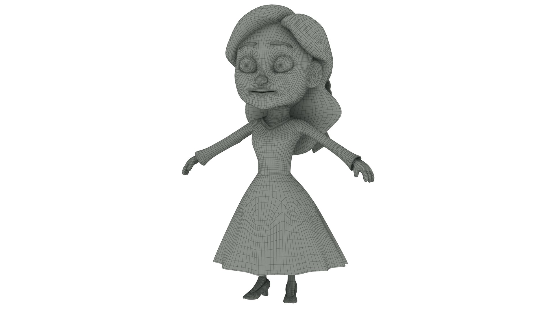 3D Model Cartoon Women Mother - TurboSquid 2214914