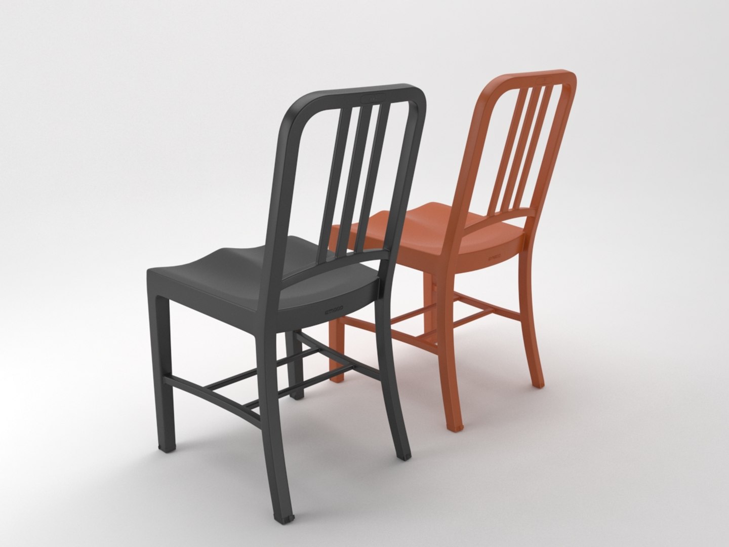 3D navy chair model - TurboSquid 1423276