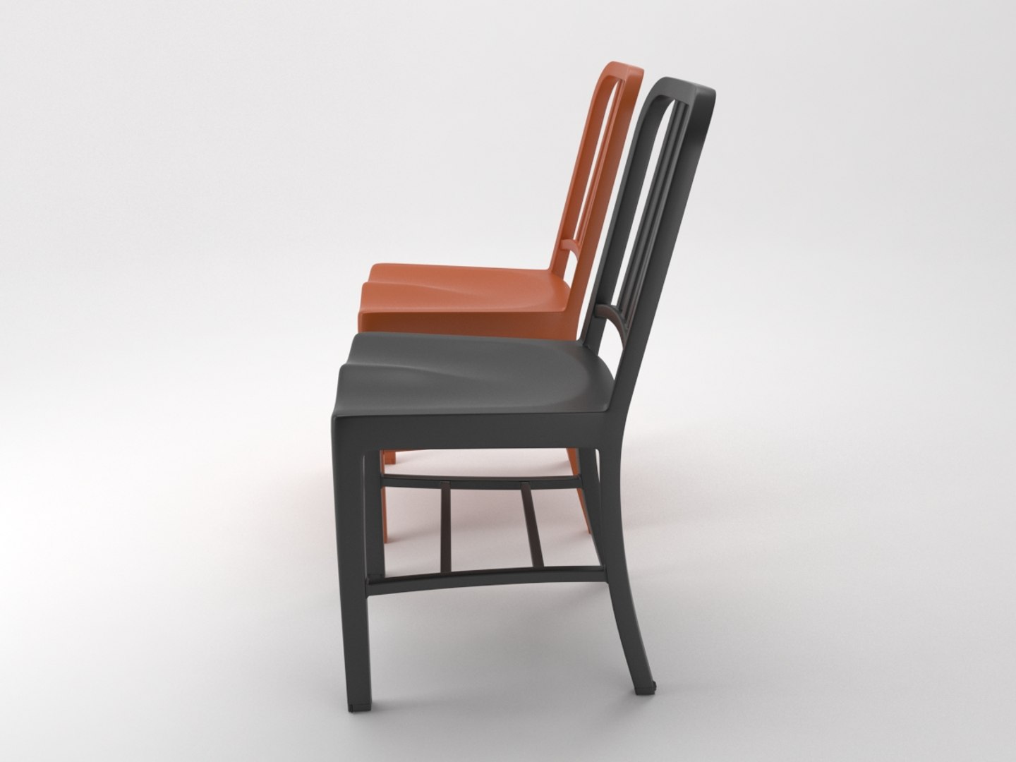 3D navy chair model - TurboSquid 1423276