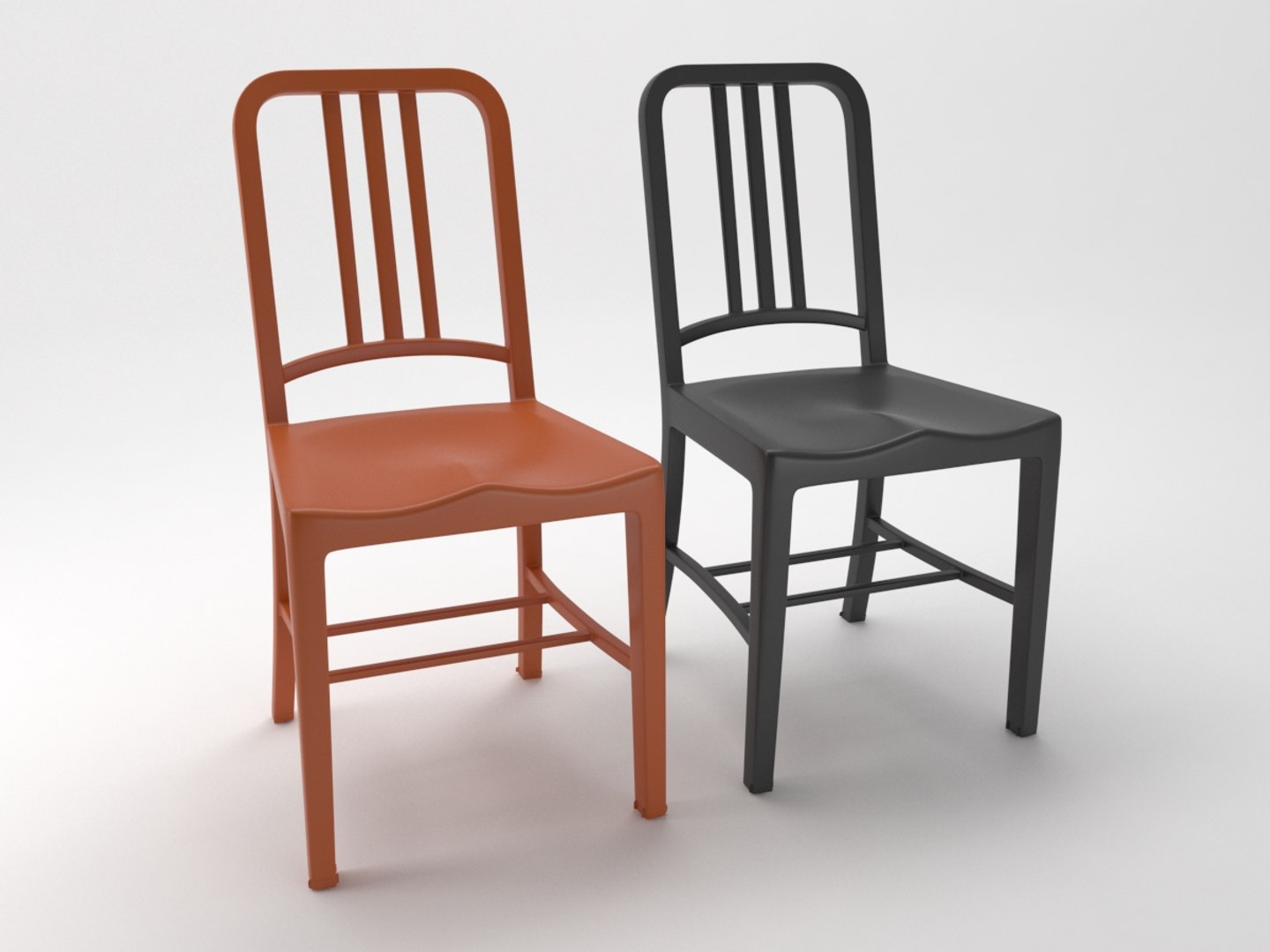 3D navy chair model - TurboSquid 1423276