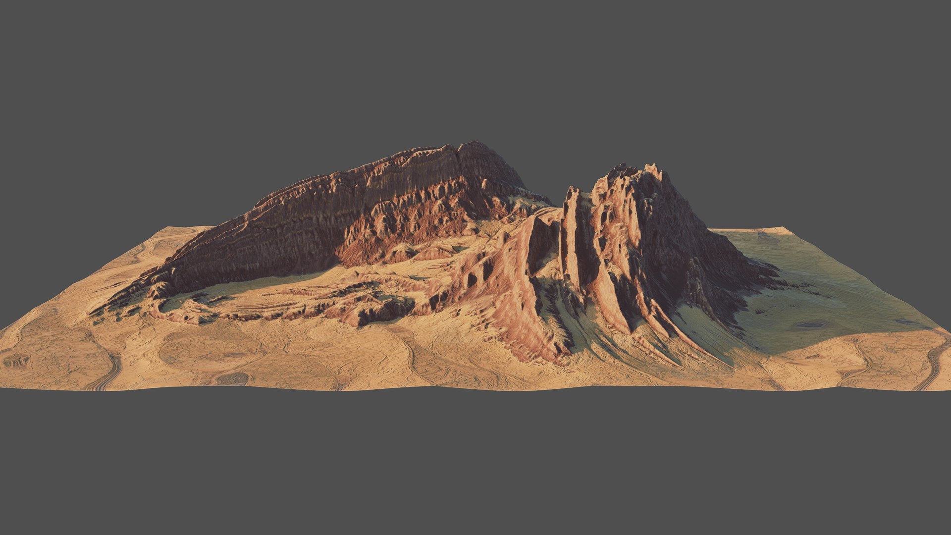3D 8K Desert Cliff Landscape 4 - TurboSquid 1826839