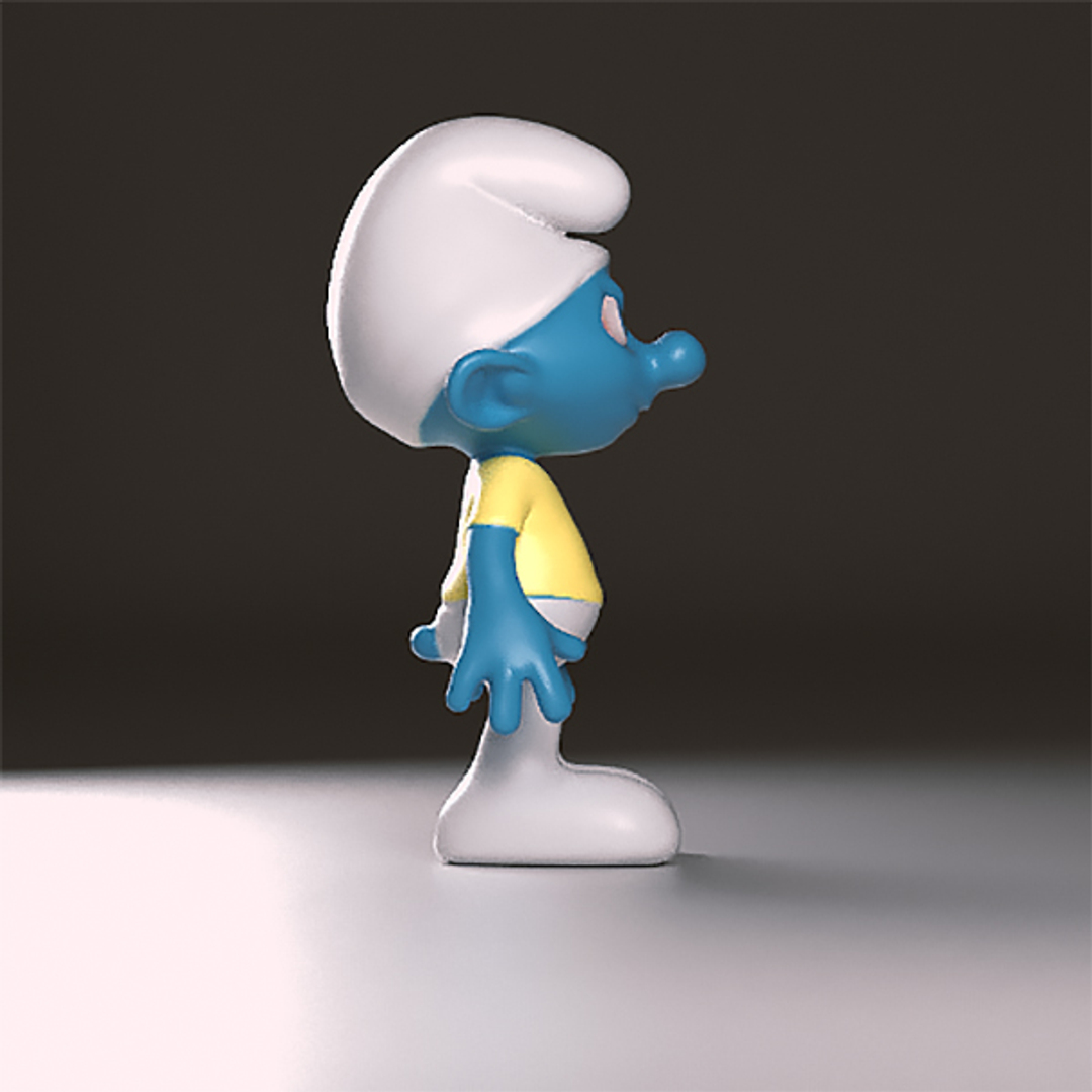 3d snappy smurfs model