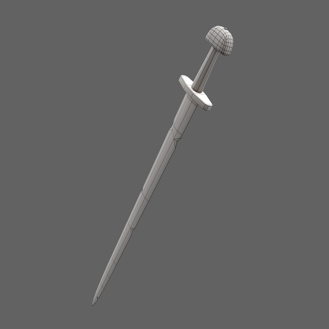 Viking Sword Wooden Hilt model - TurboSquid 1729338