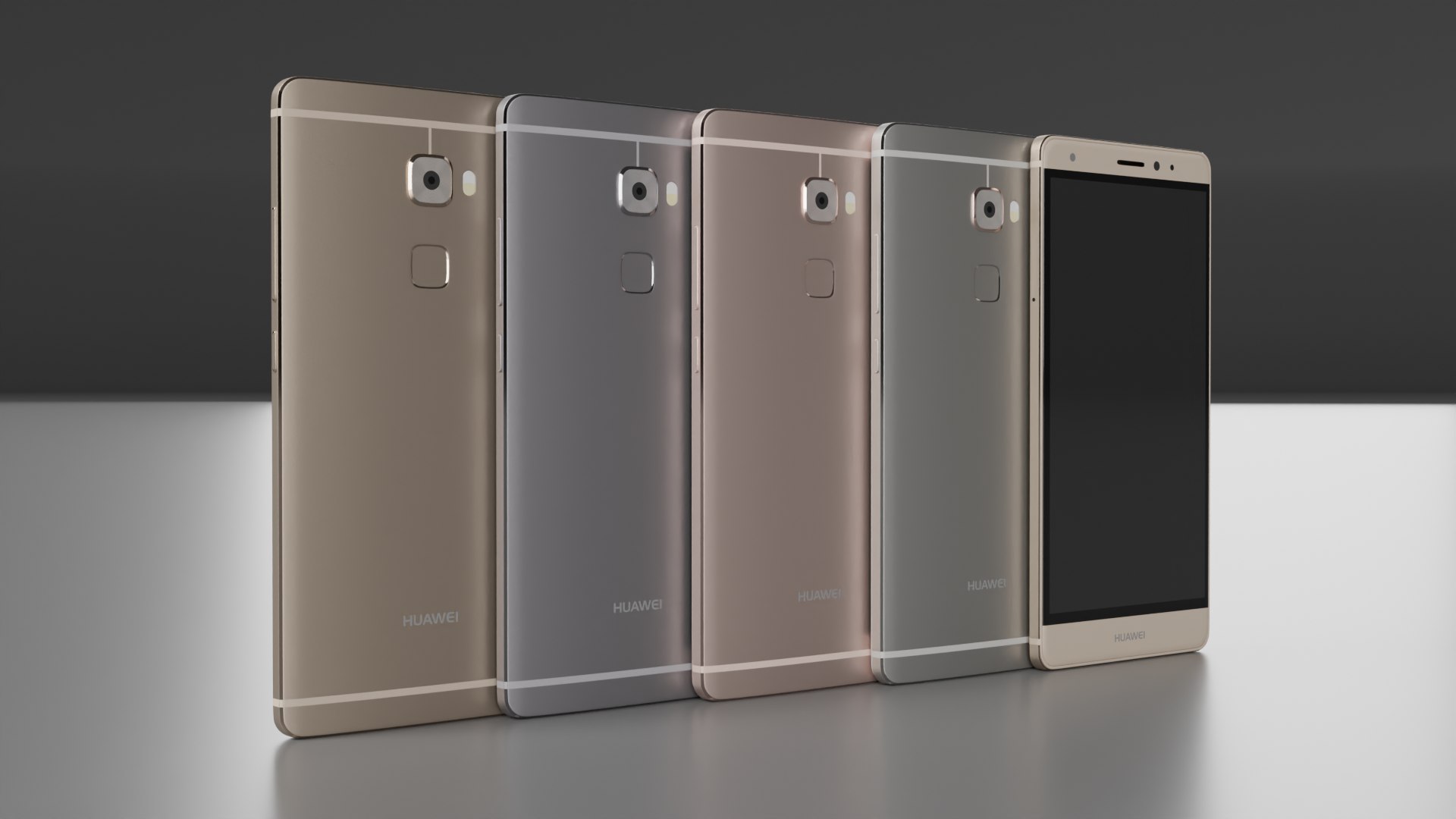 3D Model Huawei Mate S All Colors Smartphone - TurboSquid 2071292