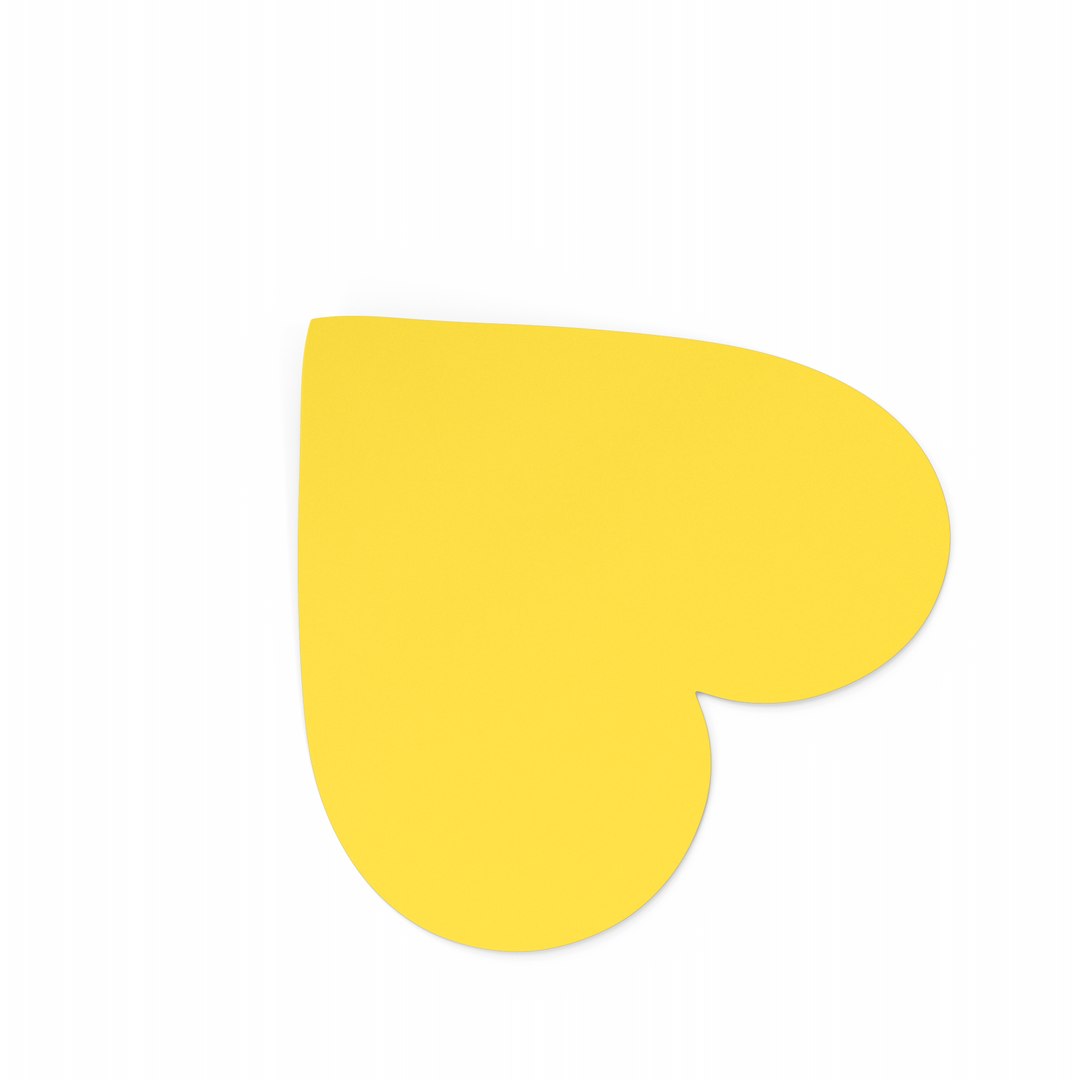 3D Sticky Note Heart Model - TurboSquid 2185484