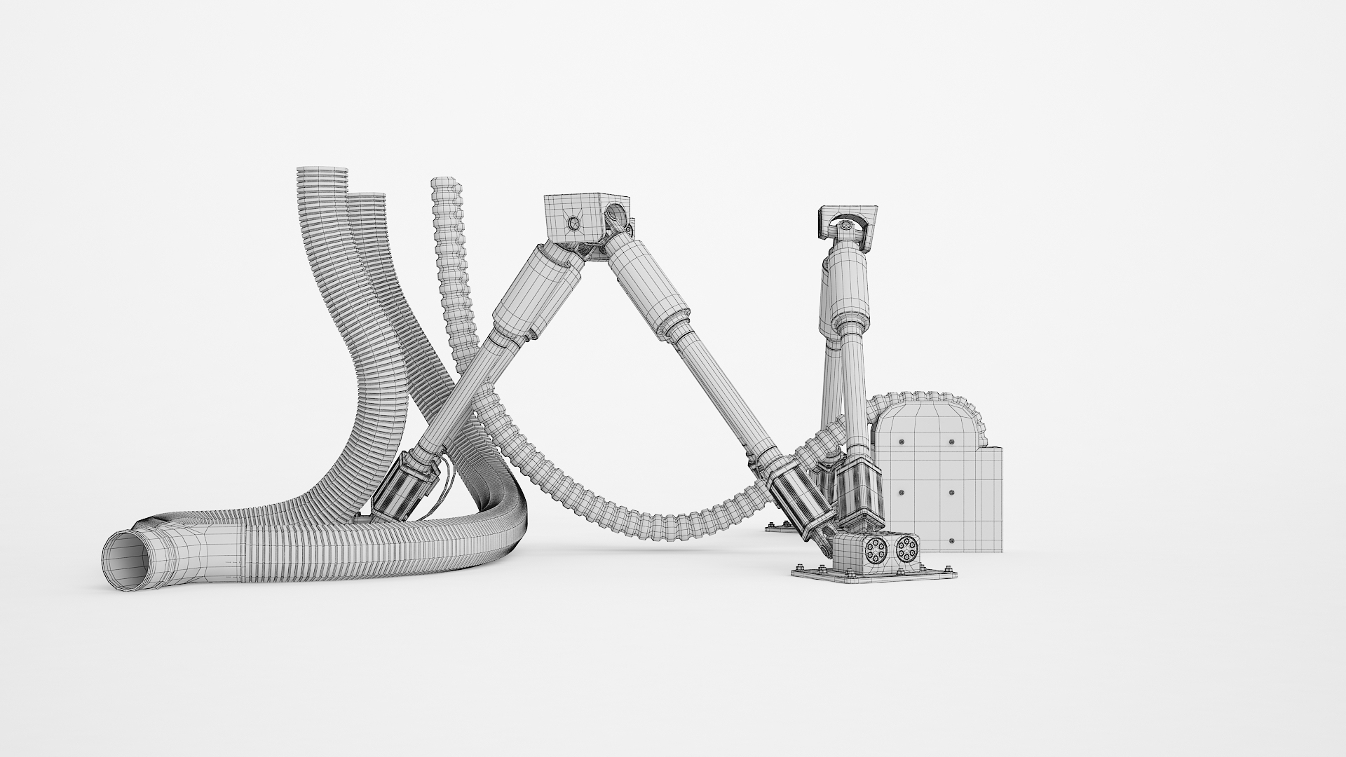 3D Air Flight Simulator Robotic Leg 01 - TurboSquid 2290624