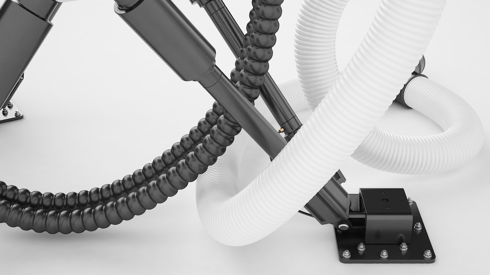 3D Air Flight Simulator Robotic Leg 01 - TurboSquid 2290624