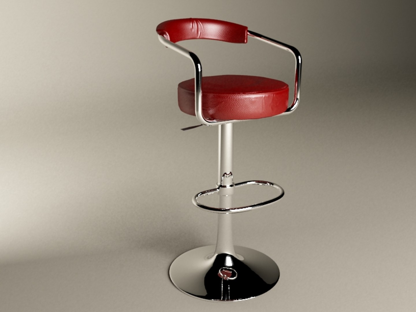 3d red bar model