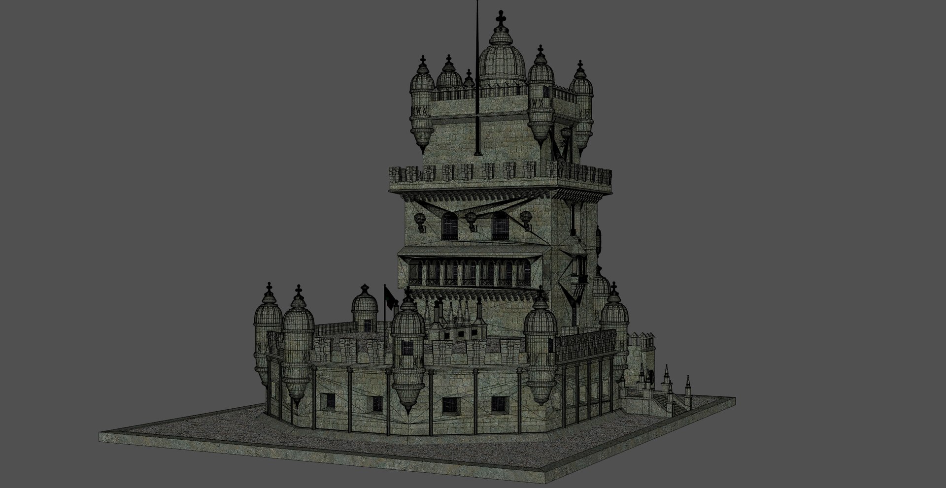 3D Belem Tower - TurboSquid 2367470