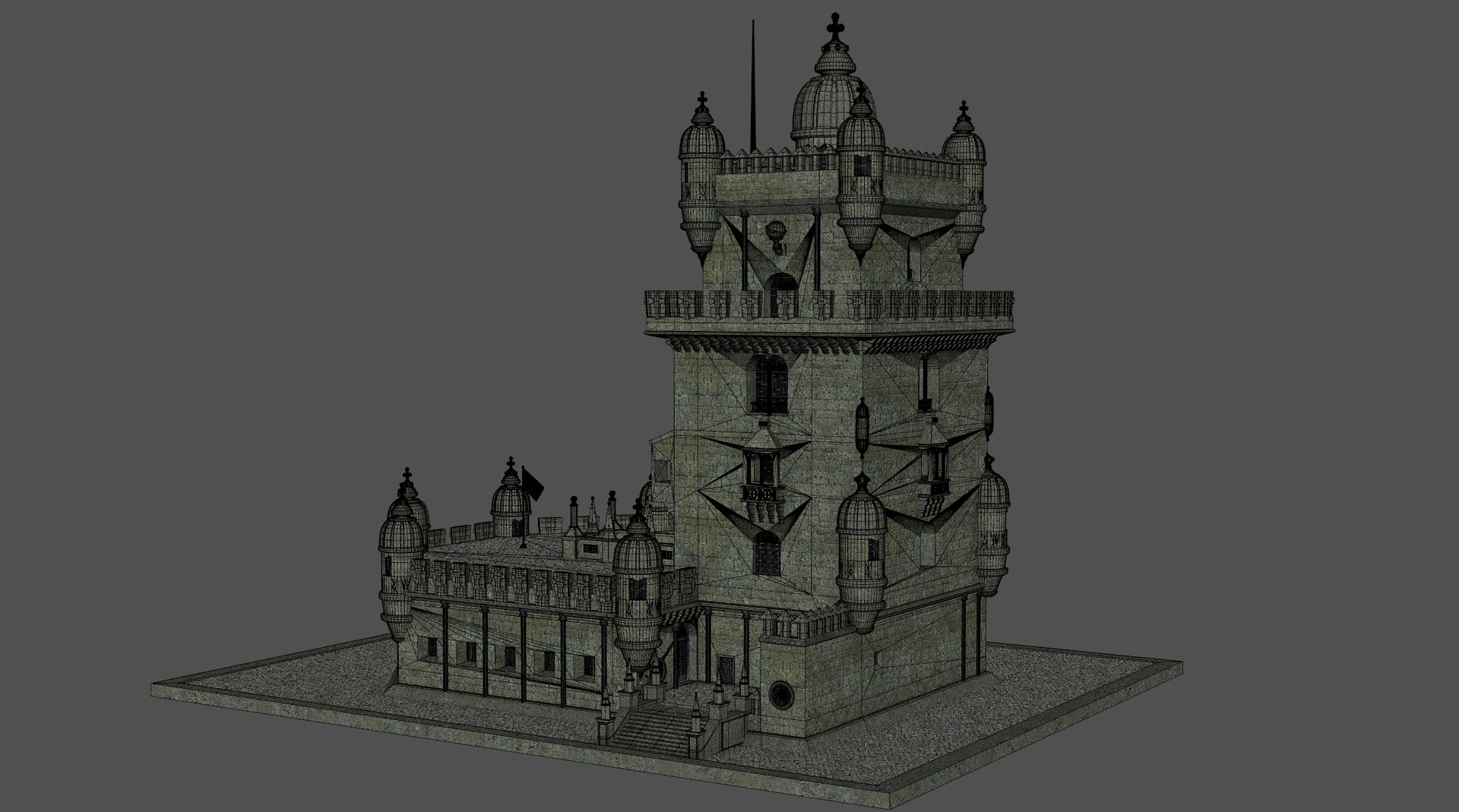 3D Belem Tower - TurboSquid 2367470