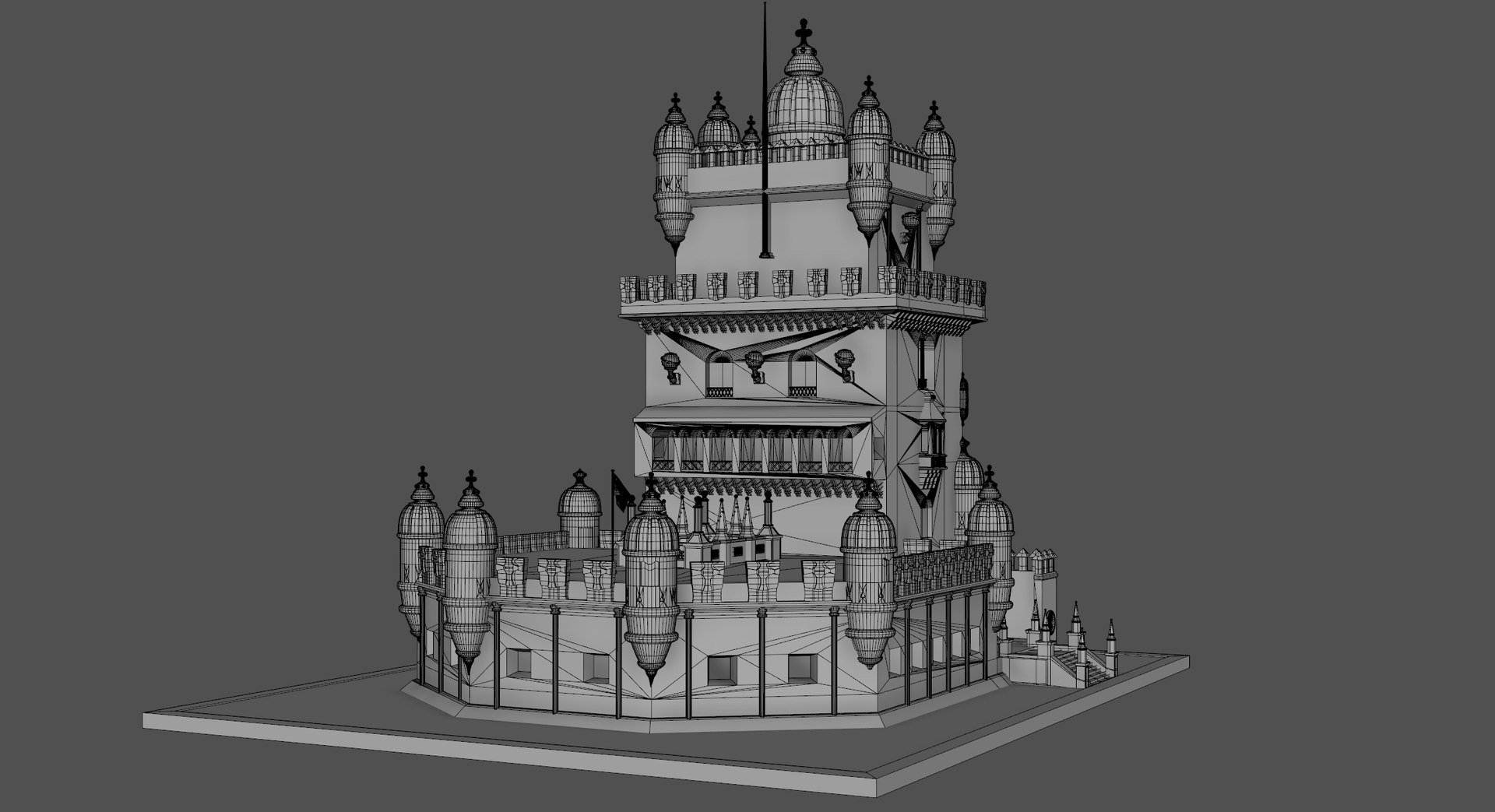 3D Belem Tower - TurboSquid 2367470