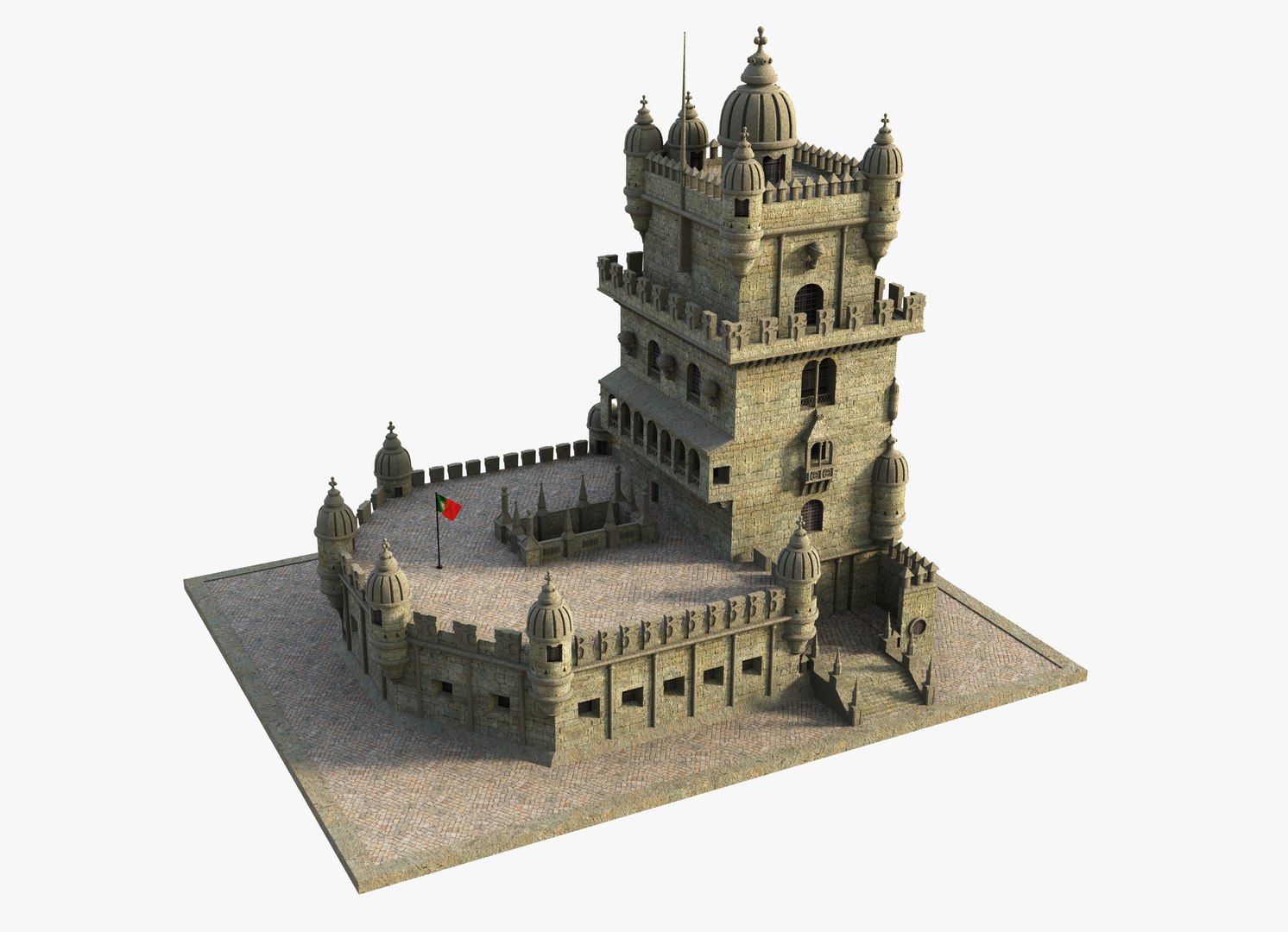 3D Belem Tower - TurboSquid 2367470
