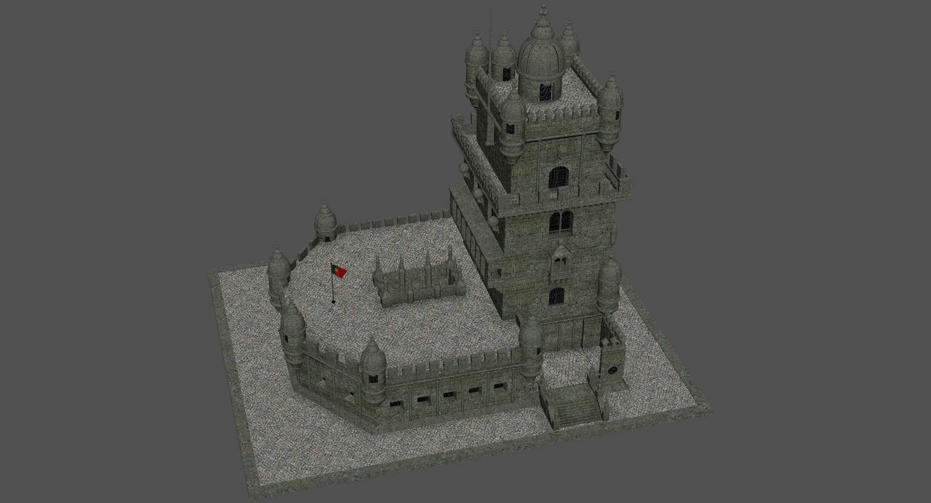 3D Belem Tower - TurboSquid 2367470